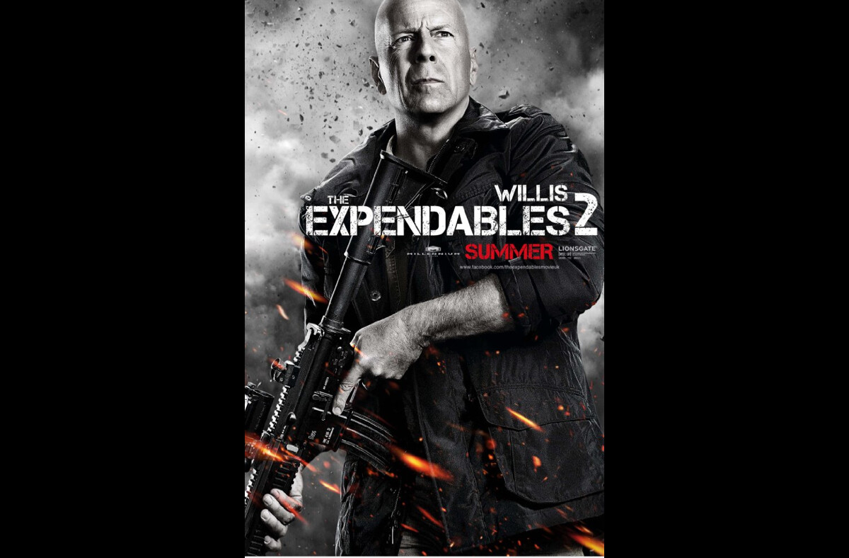 Photo : Bruce Willis dans le film Expendables 2 - Purepeople