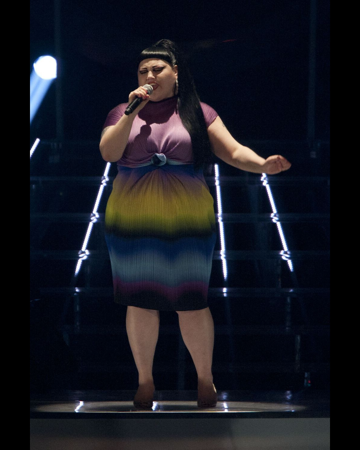 Photo : Beth Ditto lors de la finale de Germany's Next Top Model à ...
