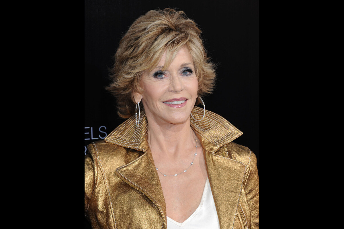 Photo : Jane Fonda lors de l'avant-première de la série The Newsroom, à ...
