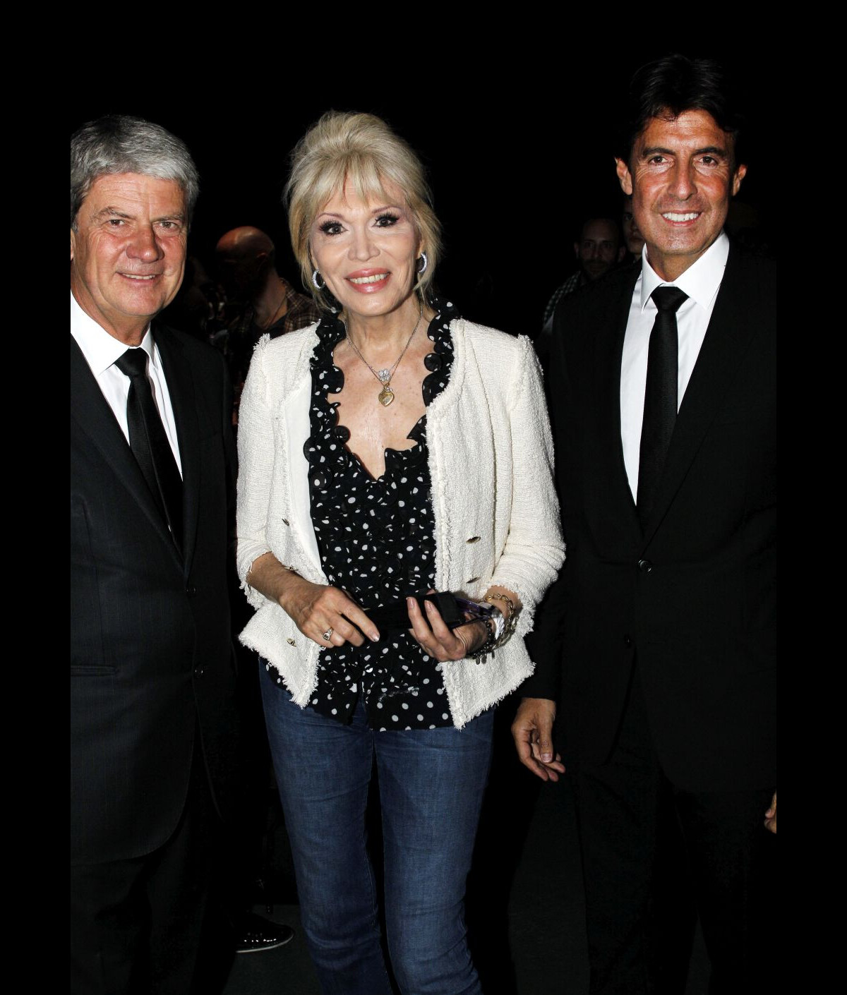 Photo : Amanda Lear, entourée d'Yves Carcelle et de Jordi Constans, au ...