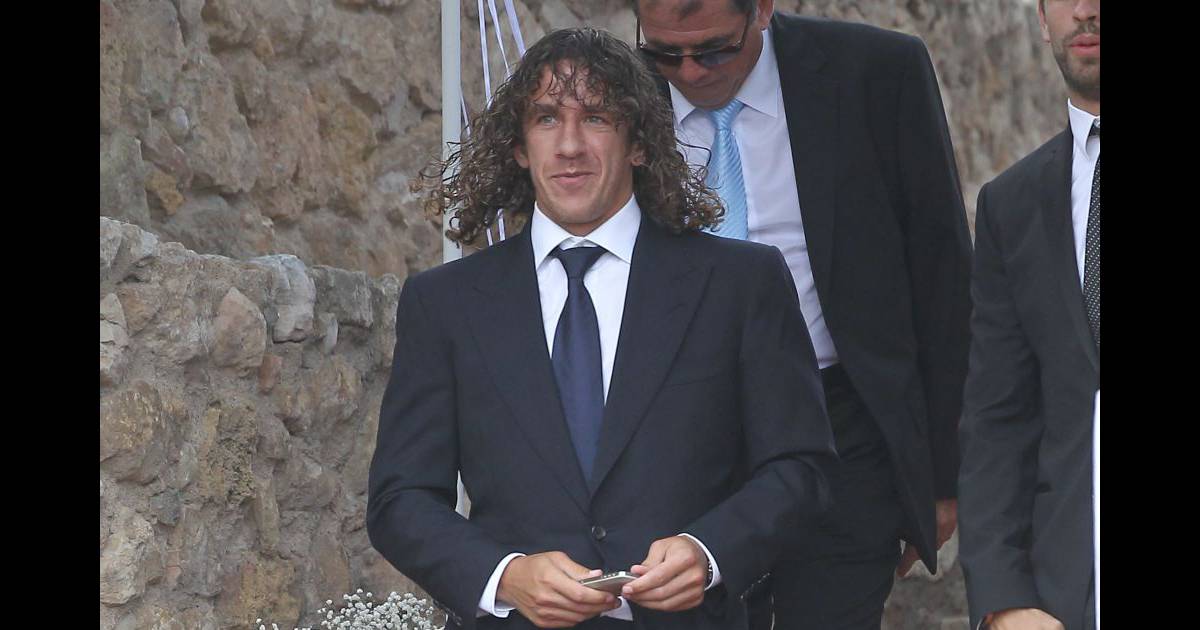 Carles Puyol lors du mariage d'Andrés Iniesta et Anna Ortiz le 8 ...