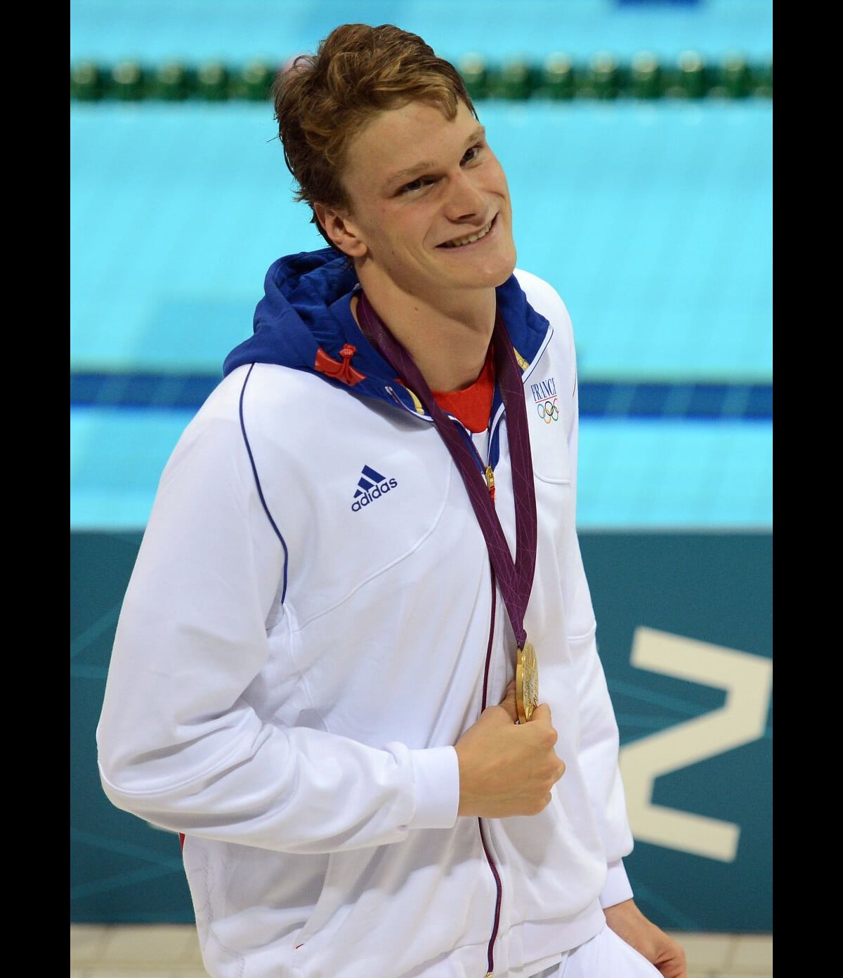Photo : Yannick Agnel lors des Jeux olympiques de Londres le 29 juillet ...