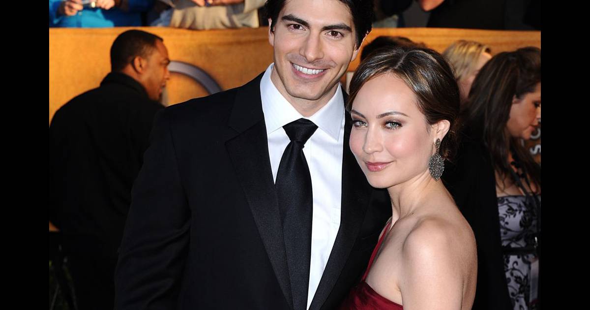 Brandon Routh et sa femme Courtney Ford en janvier 2010. Le couple a ...