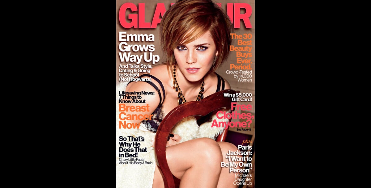 Photo : Emma Watson, habillée d'un manteau Zadig & Voltaire, d'une robe ...