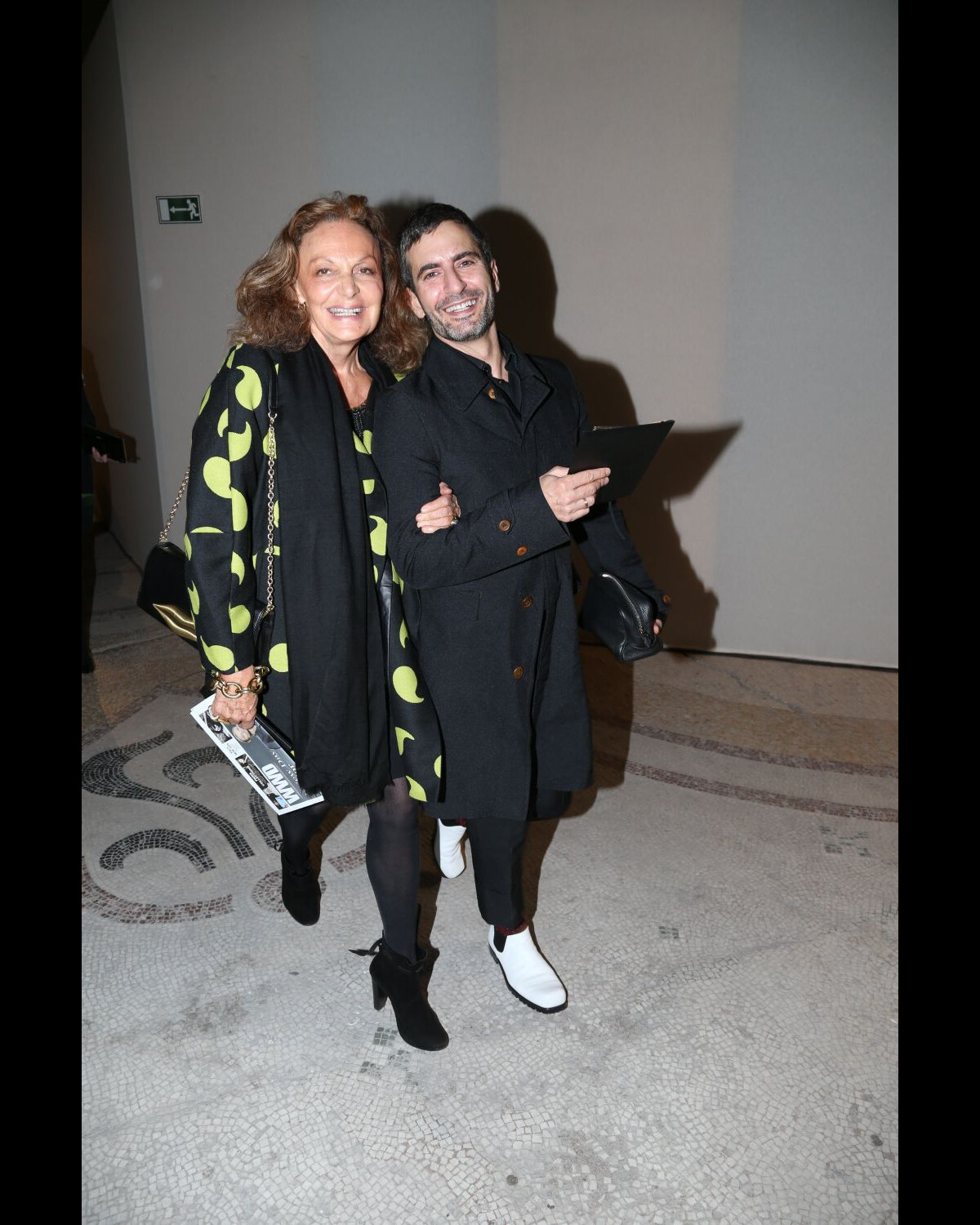 Photo : Diane Von Furstenberg et Marc Jacobs arrivent au Grand Palais ...