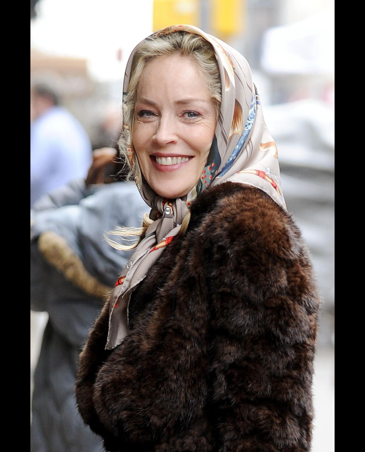 Photo : Sharon Stone sur le tournage de Fading Gigolo le 3 novembre ...