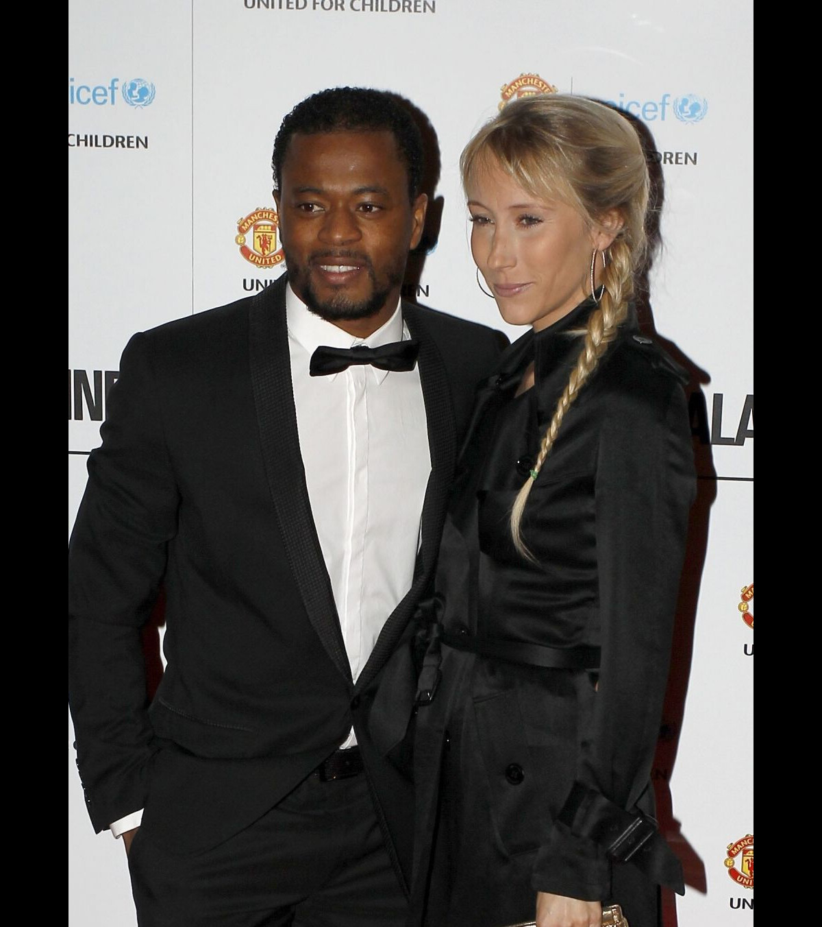 Photo : Patrice Evra et sa femme Sandra lors du gala de l'UNICEF ...