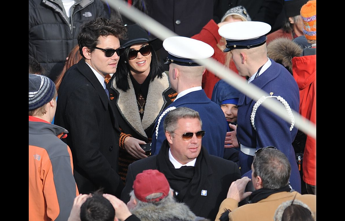 Photo : John Mayer et Katy Perry lors de la cérémonie d'investiture de ...