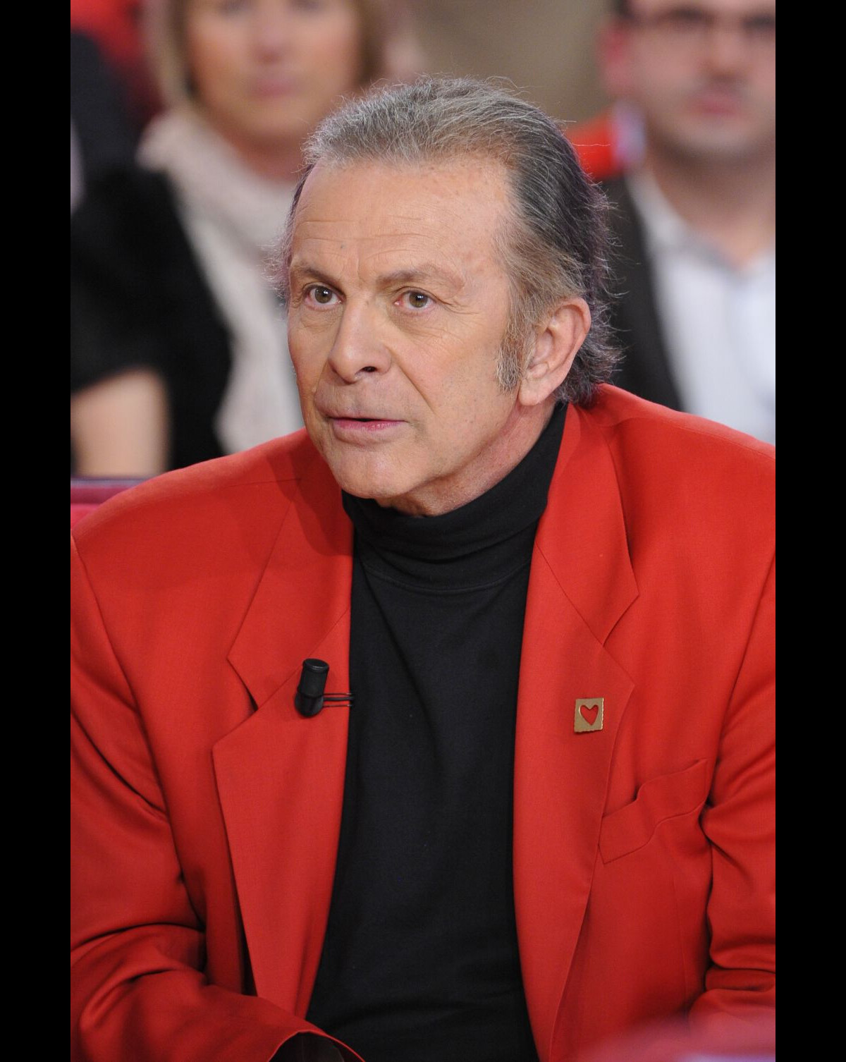 Photo : Roland Giraud lors de l'enregistrement de l'émission Vivement ...