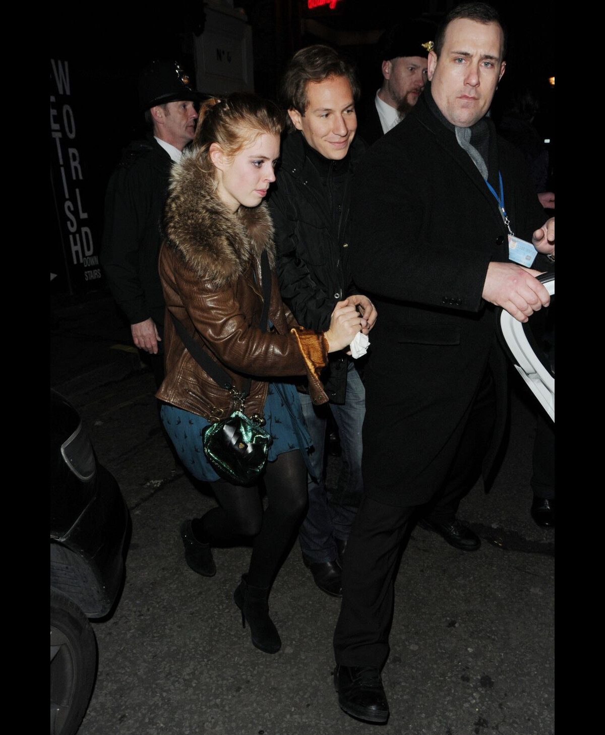 Photo : La princesse Beatrice d'York et Dave Clark sortant du club The ...