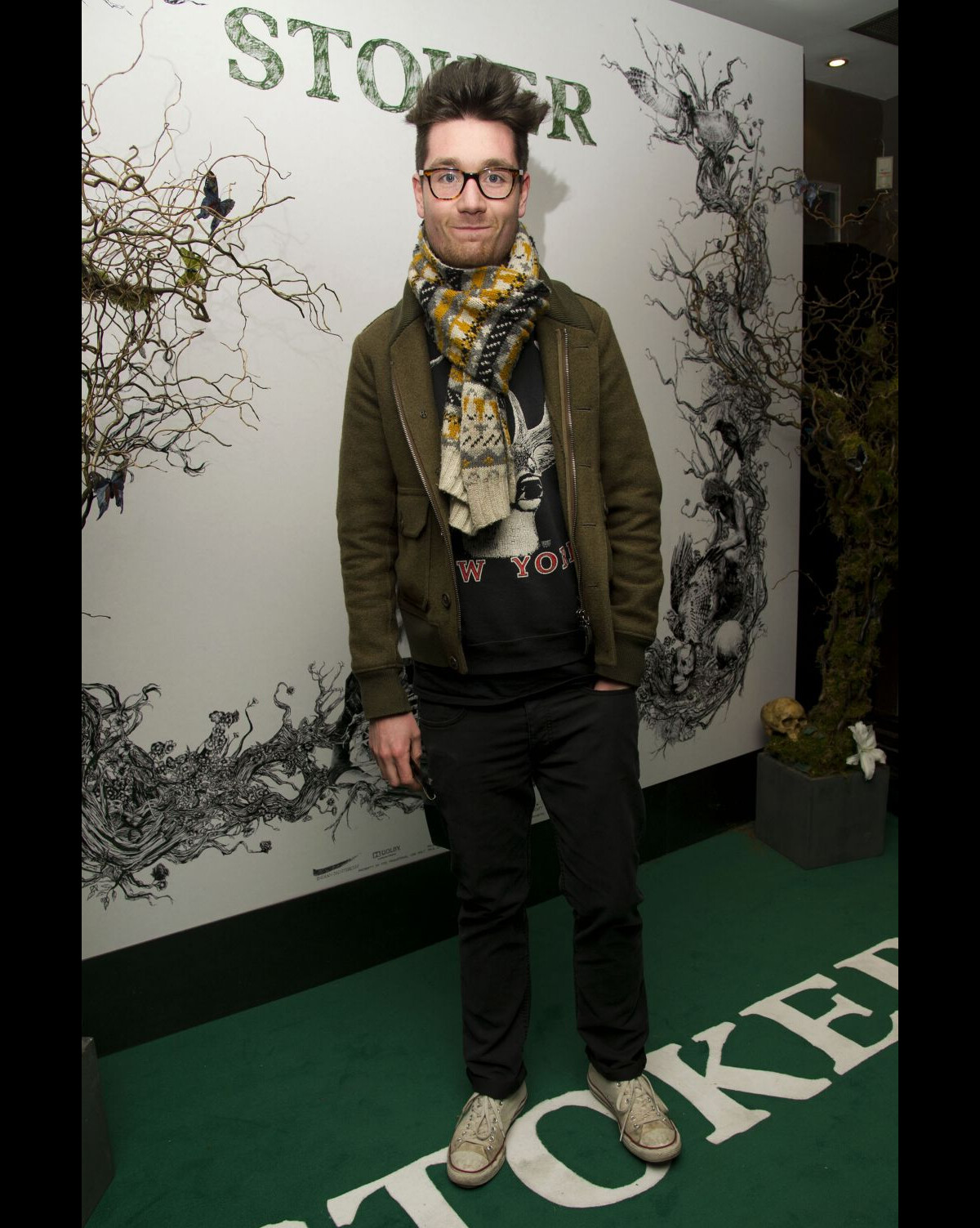 Photo : Dan Ritchie lors de l'avant-première du film Stoker à Londres ...