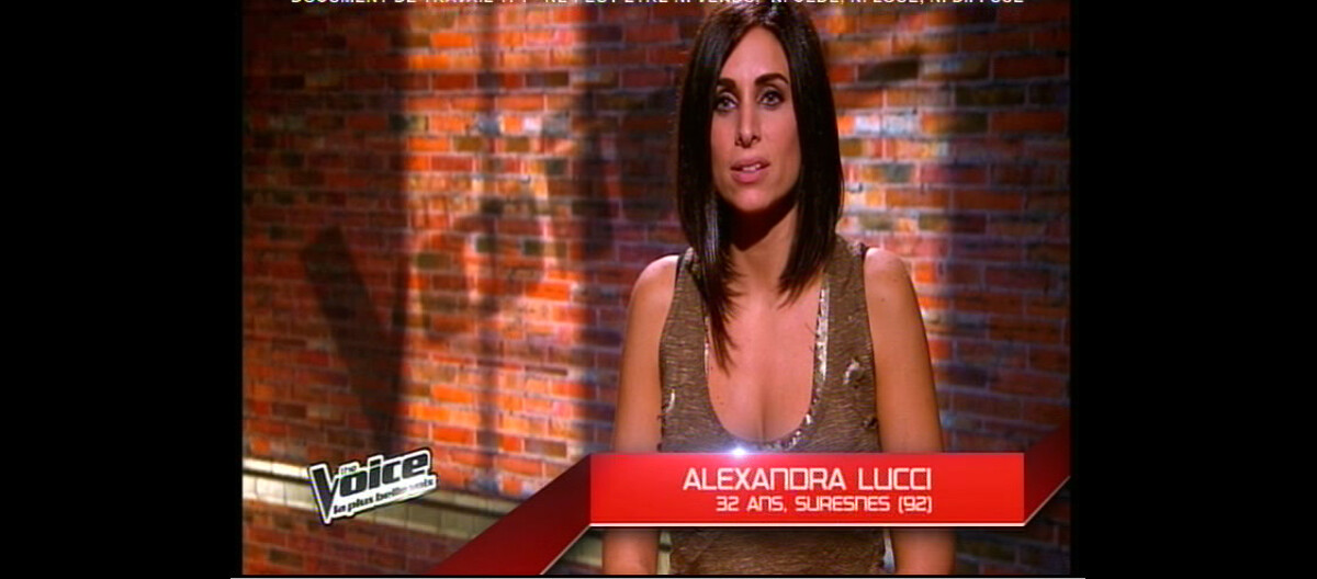 Photo : Alexandra dans The Voice 2, samedi 2 mars 2013 sur TF1 - Purepeople