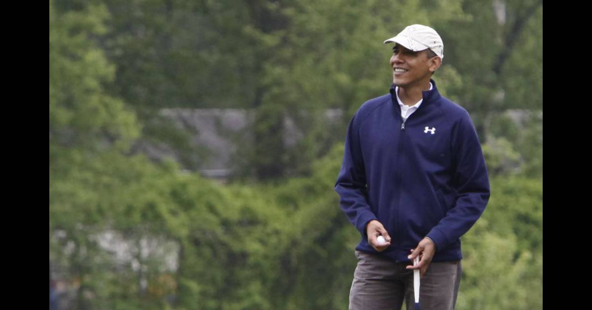 Barack Obama : Détendu et souriant, un président heureux sur un ...