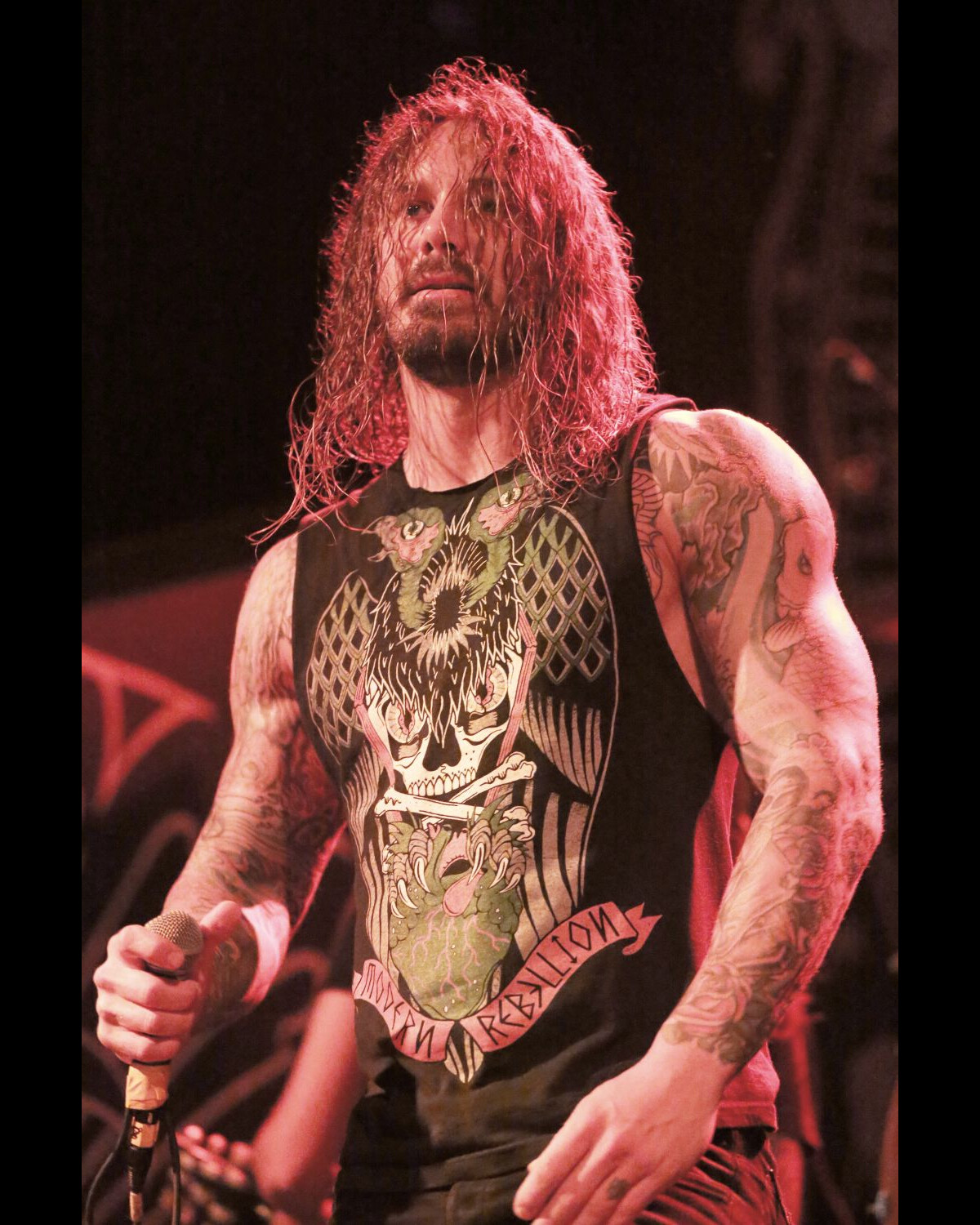 Vidéo : Tim Lambesis du groupe As I Lay Dying à Manchester, le 15 ...