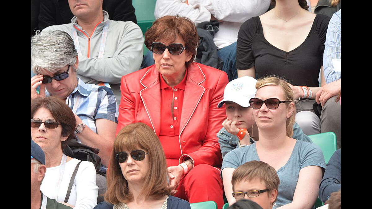 Photo : Roselyne Bachelot lors du 8e jour des Internationaux de France ...