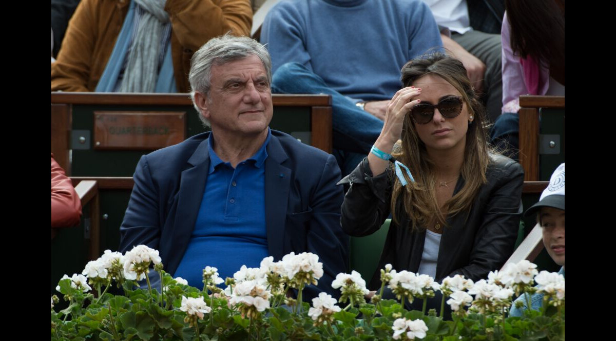 Photo : Sidney Toledano et sa fille lors du 8e jour des Internationaux ...