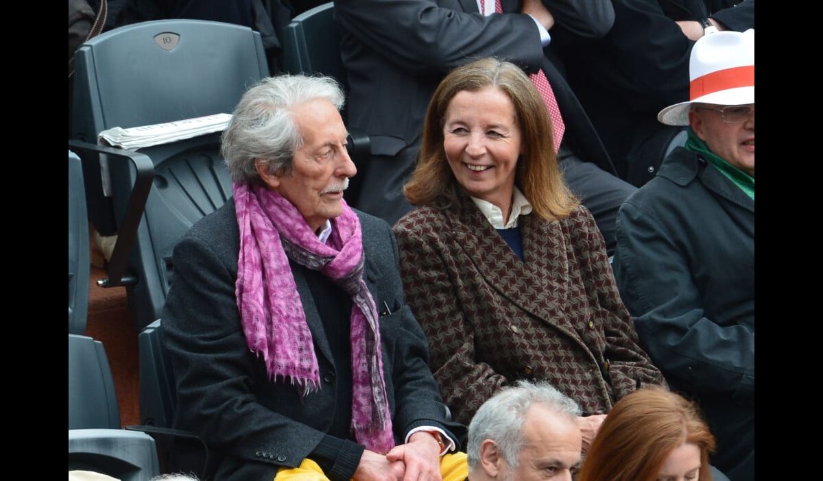 Photo : Jean Rochefort et sa femme Françoise à Roland-Garros le 30 mai ...