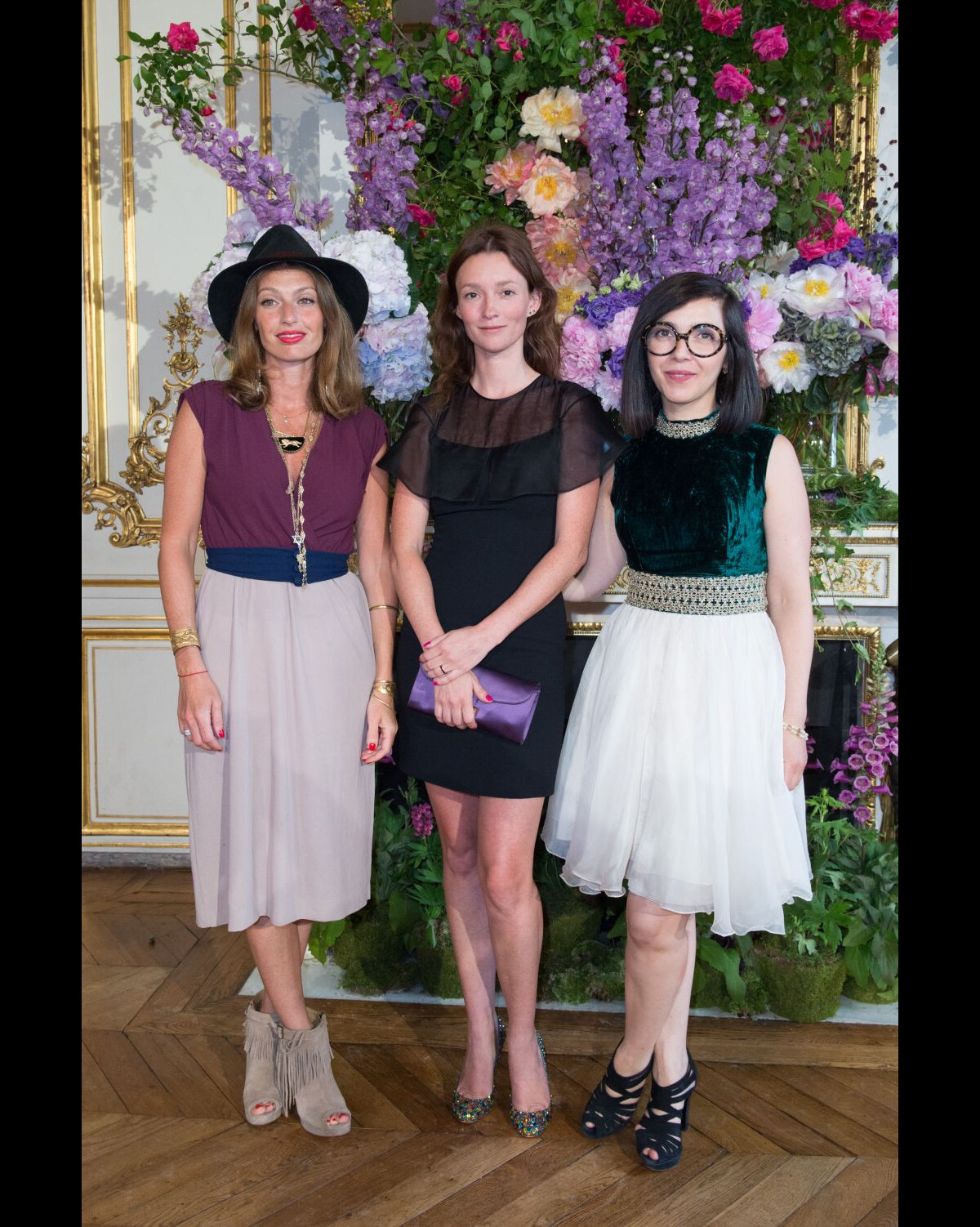 Photo : Audray Marnay, au milieu des chanteuses Sylvie Hoarau et ...