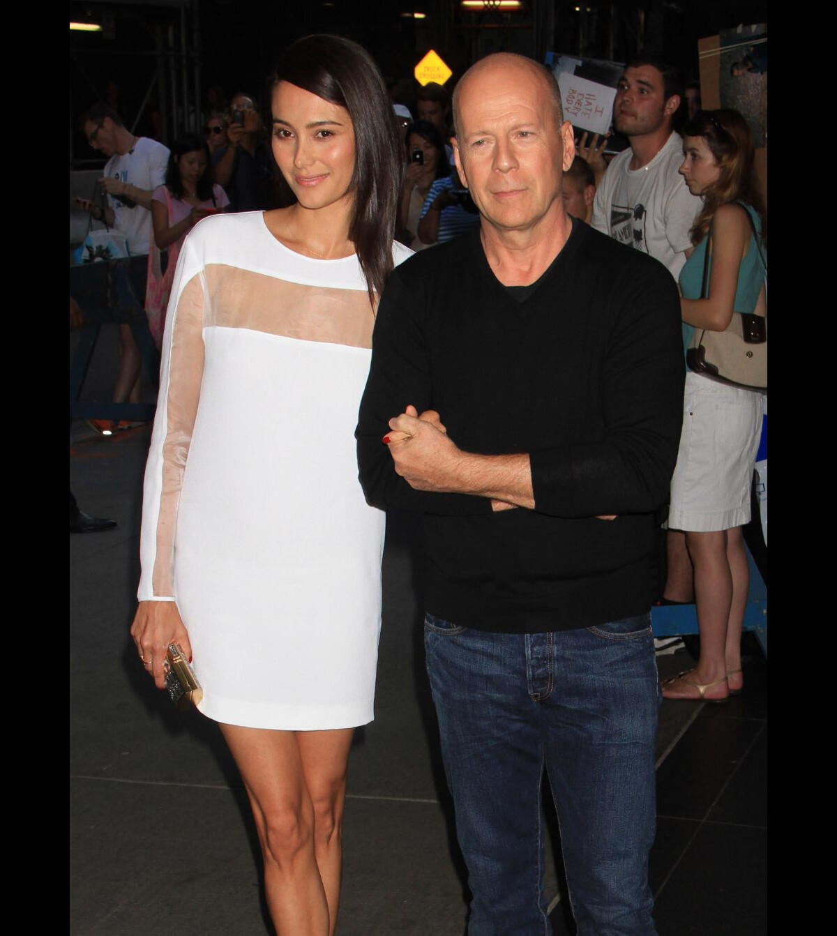 Photo : Bruce Willis et Emma Heming en amoureux lors de la première du ...