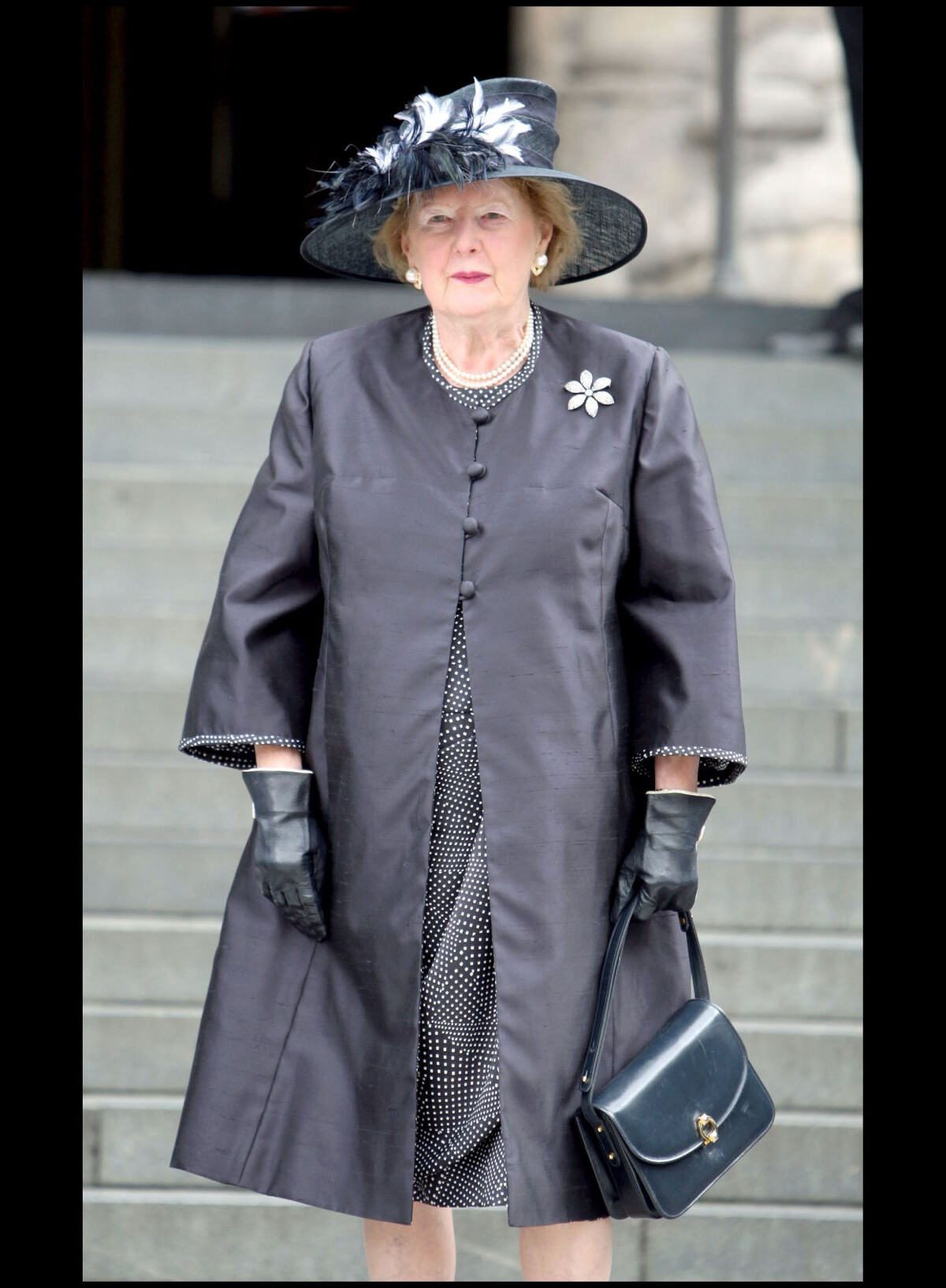 Photo : BARONNE MARGARET THATCHER A LA MESSE COMMEMORATIVE POUR L ...
