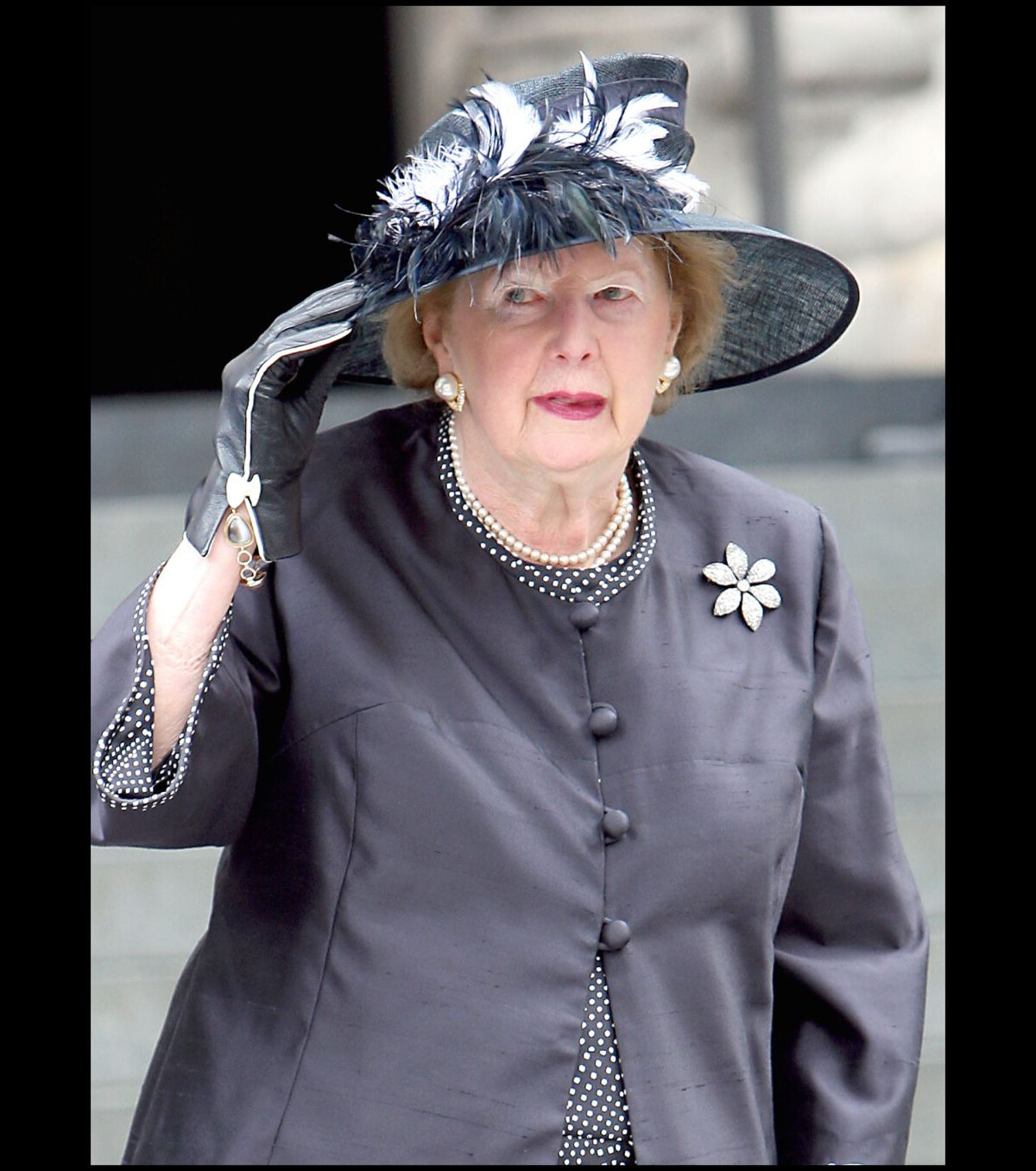 Photo : Maragret Thatcher à Londres, le 10 septembre 2008. - Purepeople