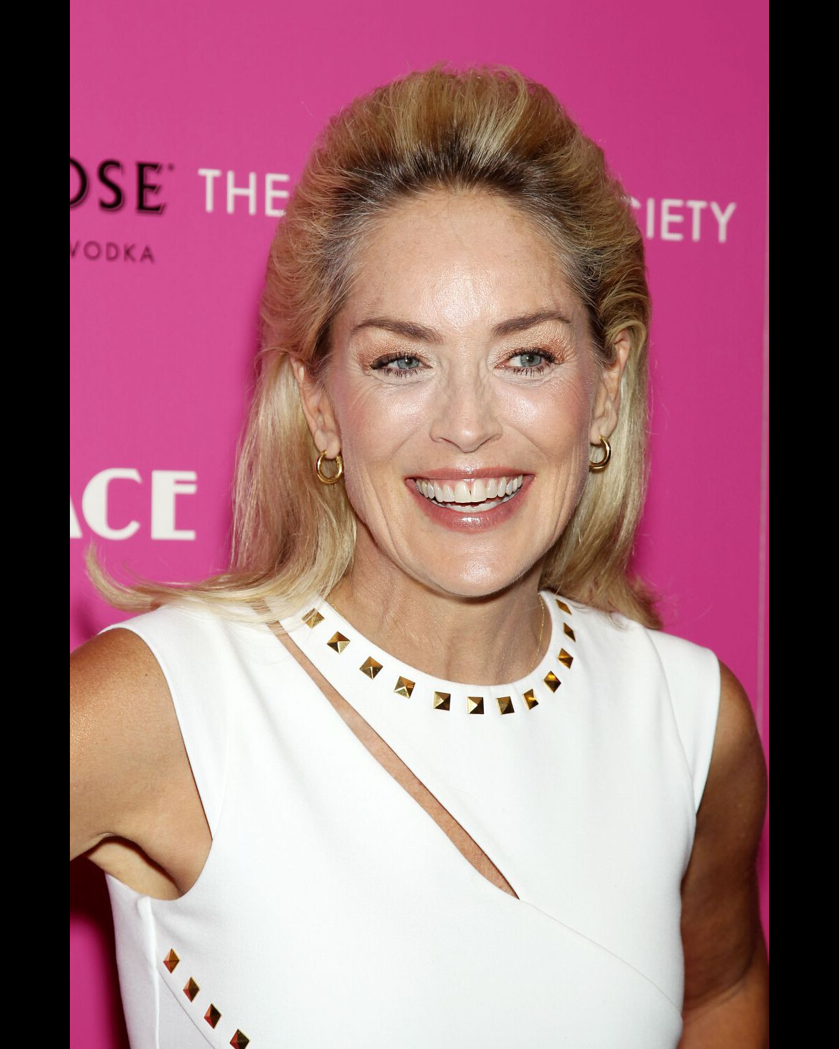 Photo : Sharon Stone toute souriante à la première de Lovelace au MoMA ...