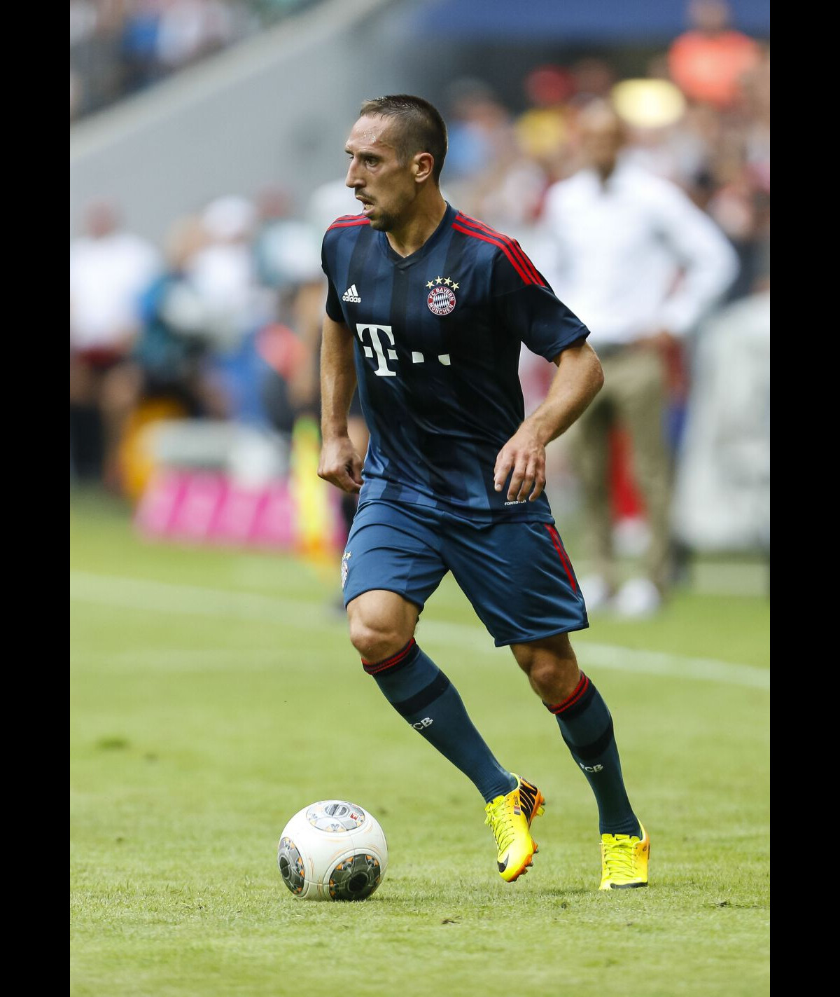 Photo : Franck Ribéry lors du match entre le Bayern Munich et le FC ...