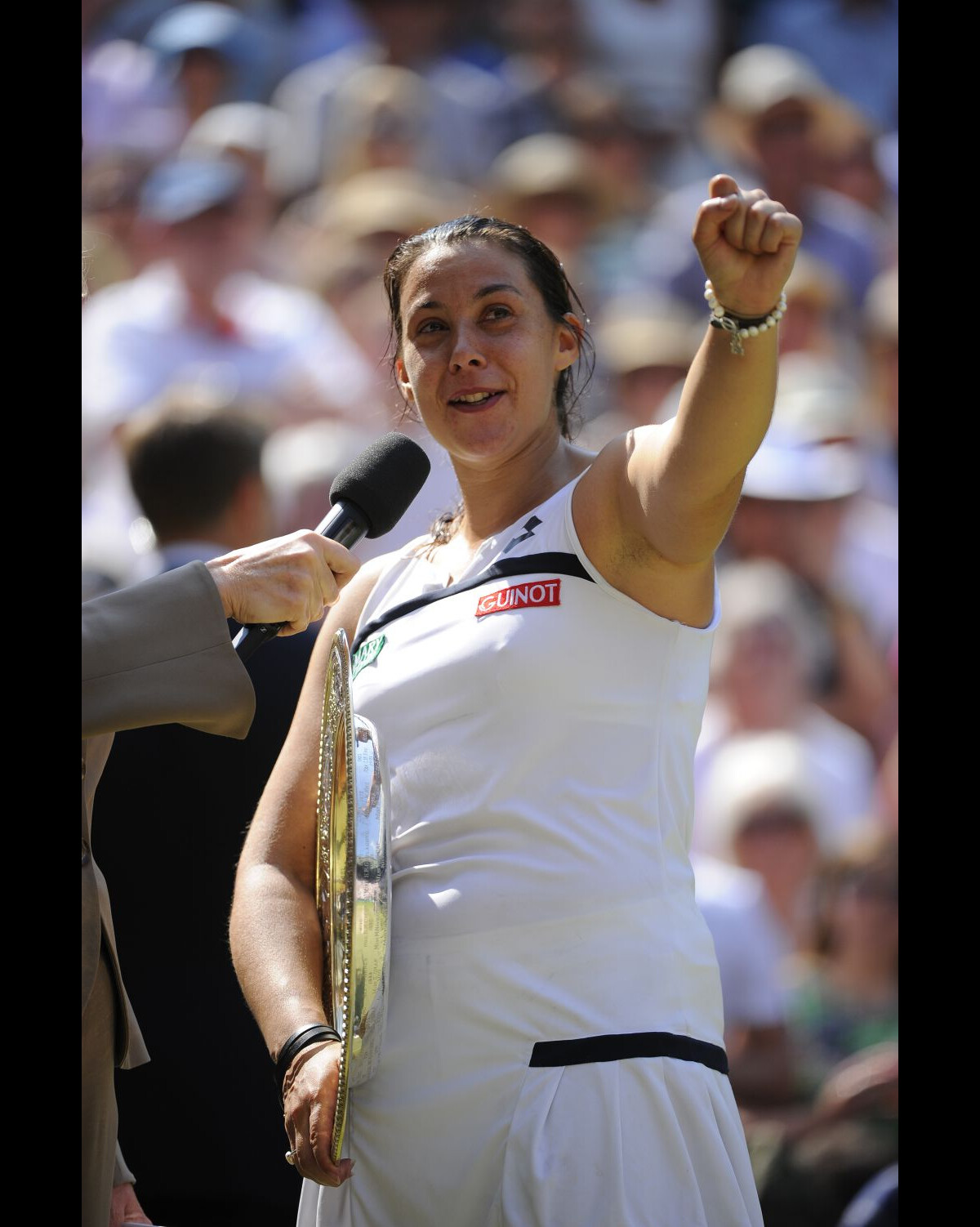 Photo : Marion Bartoli remporte Wimbledon à Londres, le 6 juillet 2013 ...