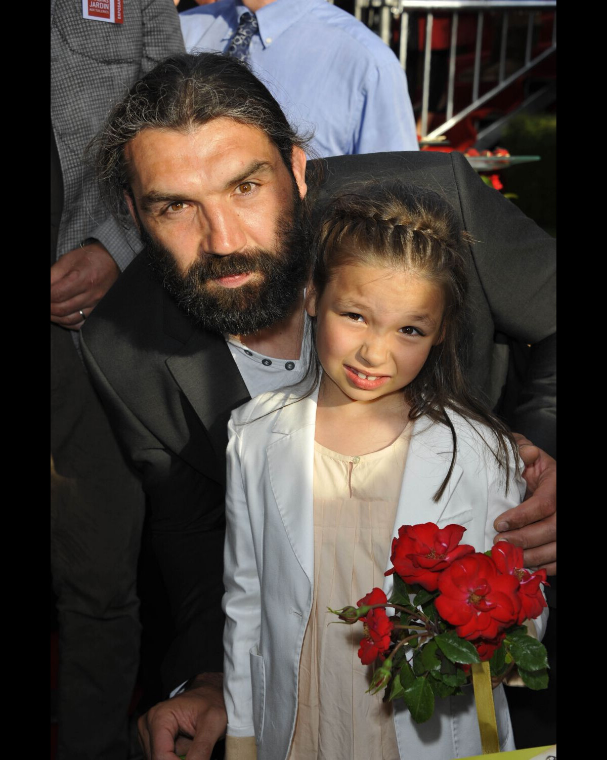 Photo : Sébastien Chabal et sa fille Lily-Rose à Paris le 31 mai 2012 ...
