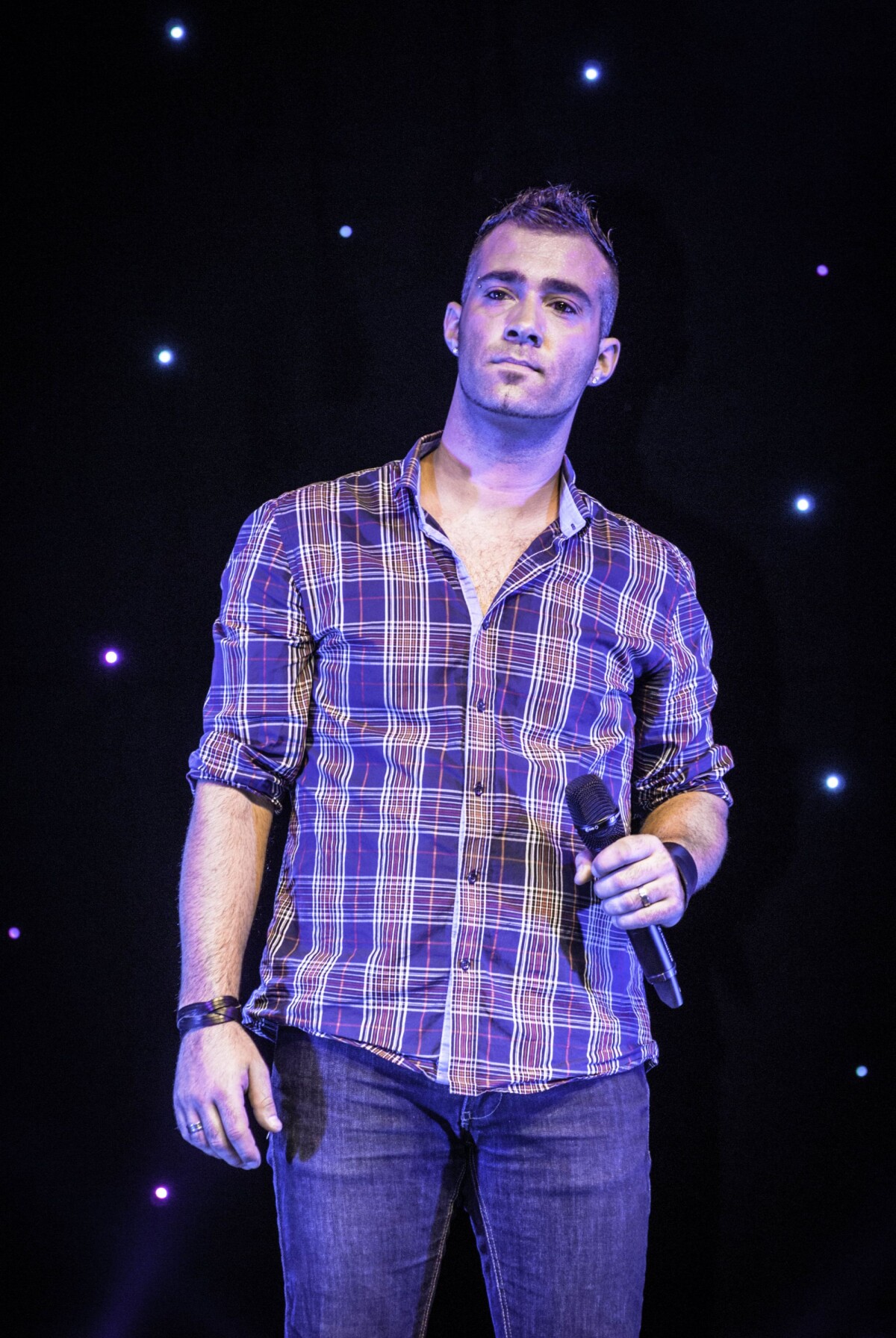 Photo : David Stephan lors du salon GayLife 2013 à Paris le 6 octobre ...