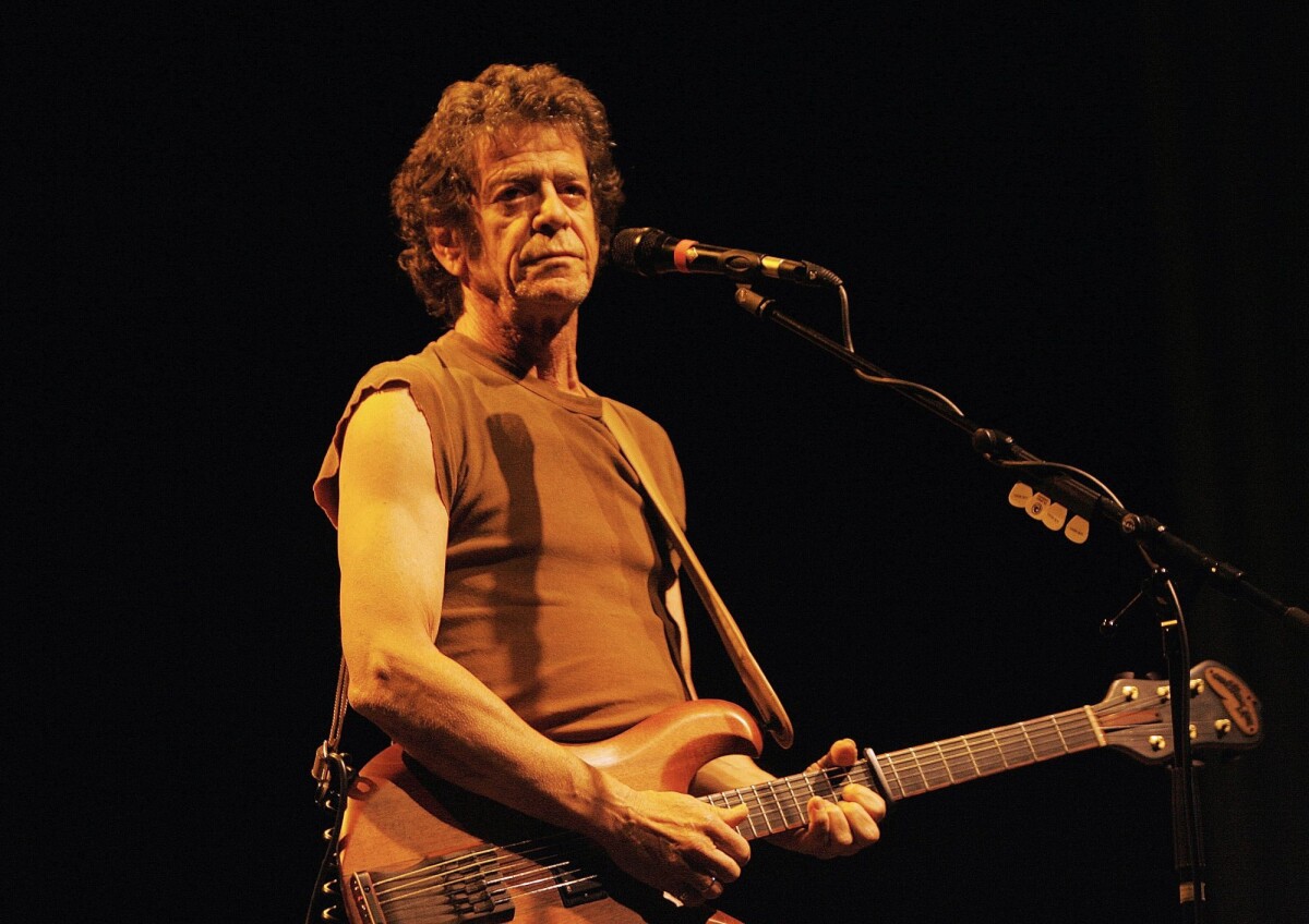 Photo : Lou Reed lors d'un concert au Royal Albert Hall de Londres, le ...