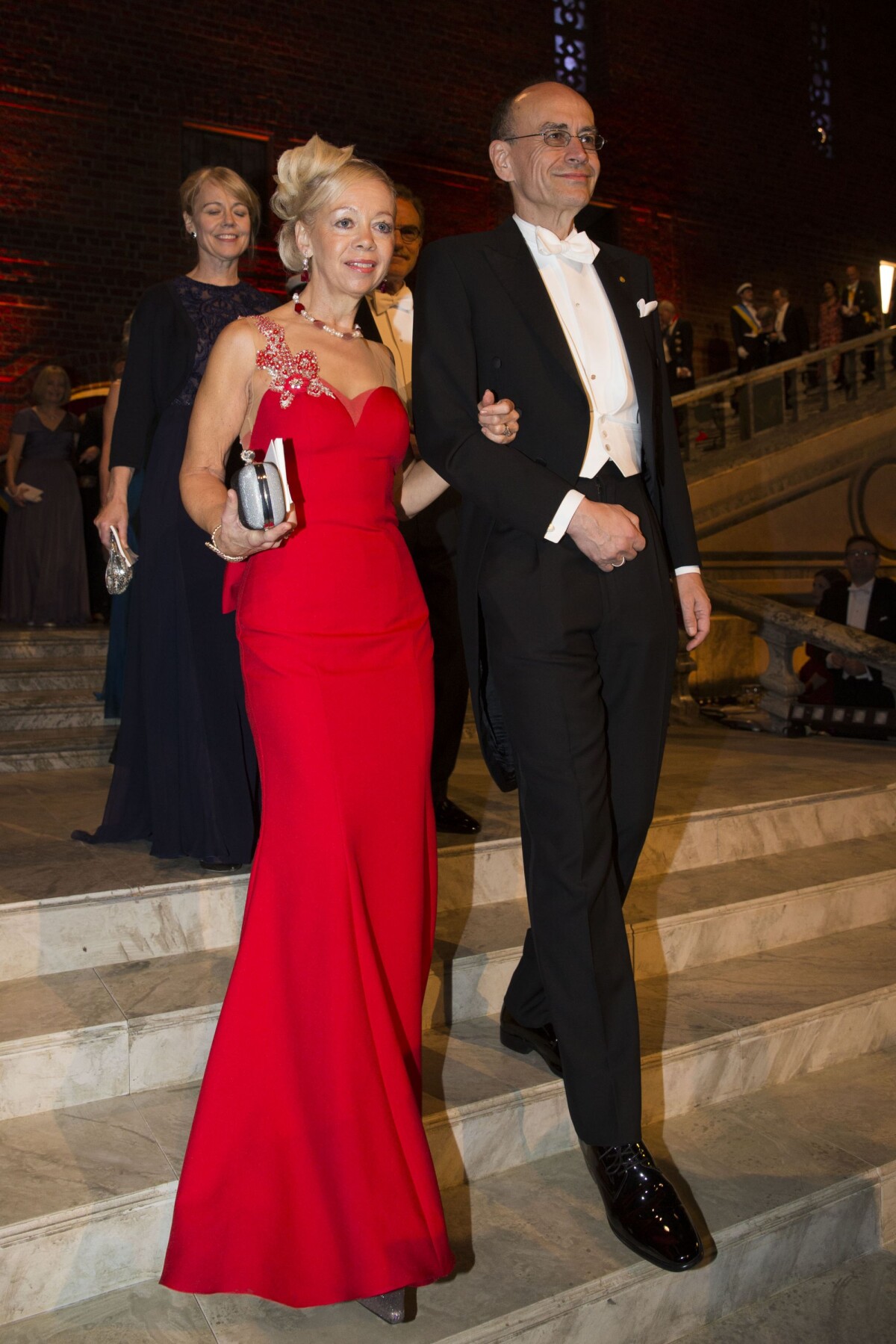 Photo : Ylwa Westerberg et Thomas C. Sudhof (Nobel de médecine) au ...