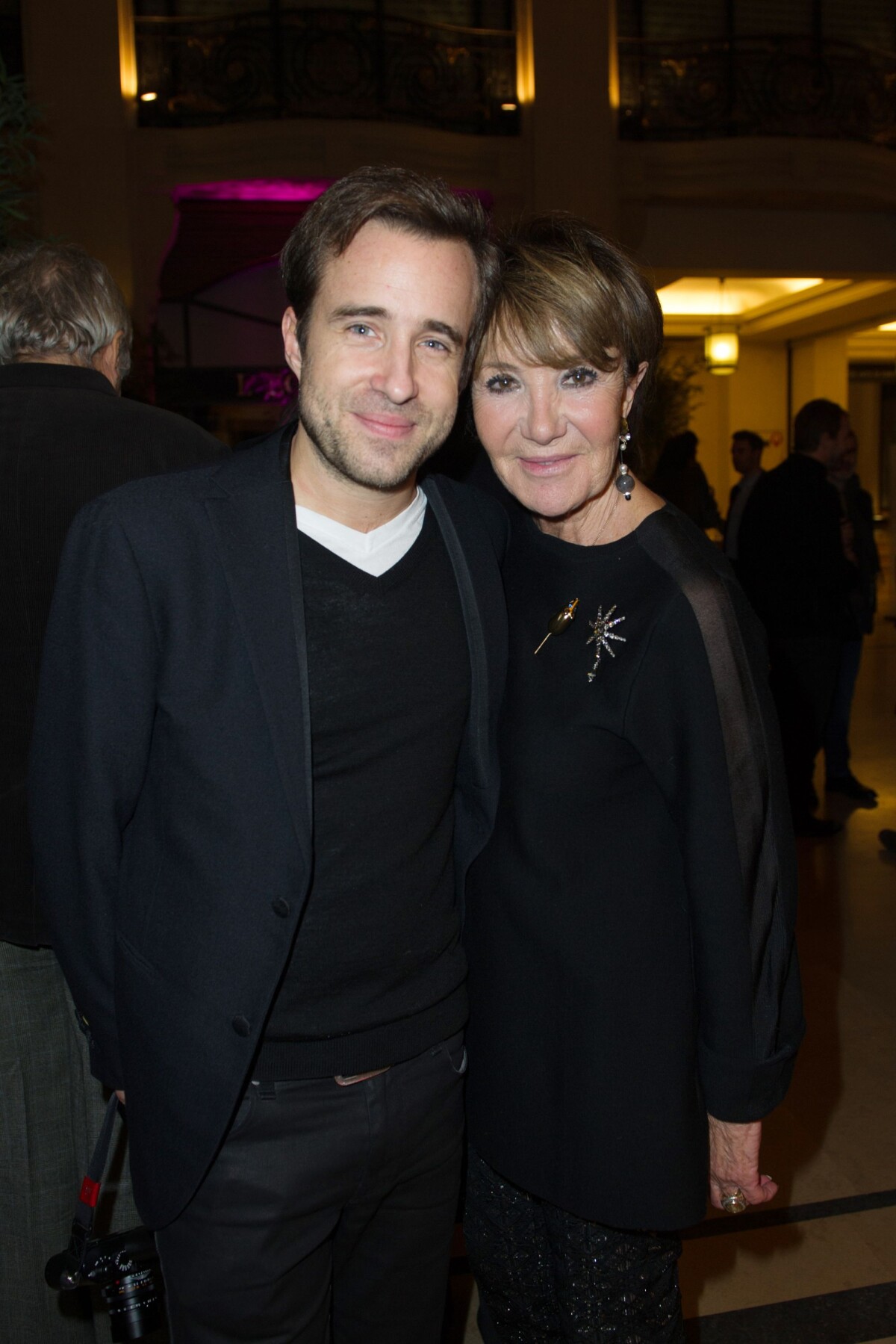 Photo : Benjamin Didier et sa maman Yaguel Didier à la soirée de ...