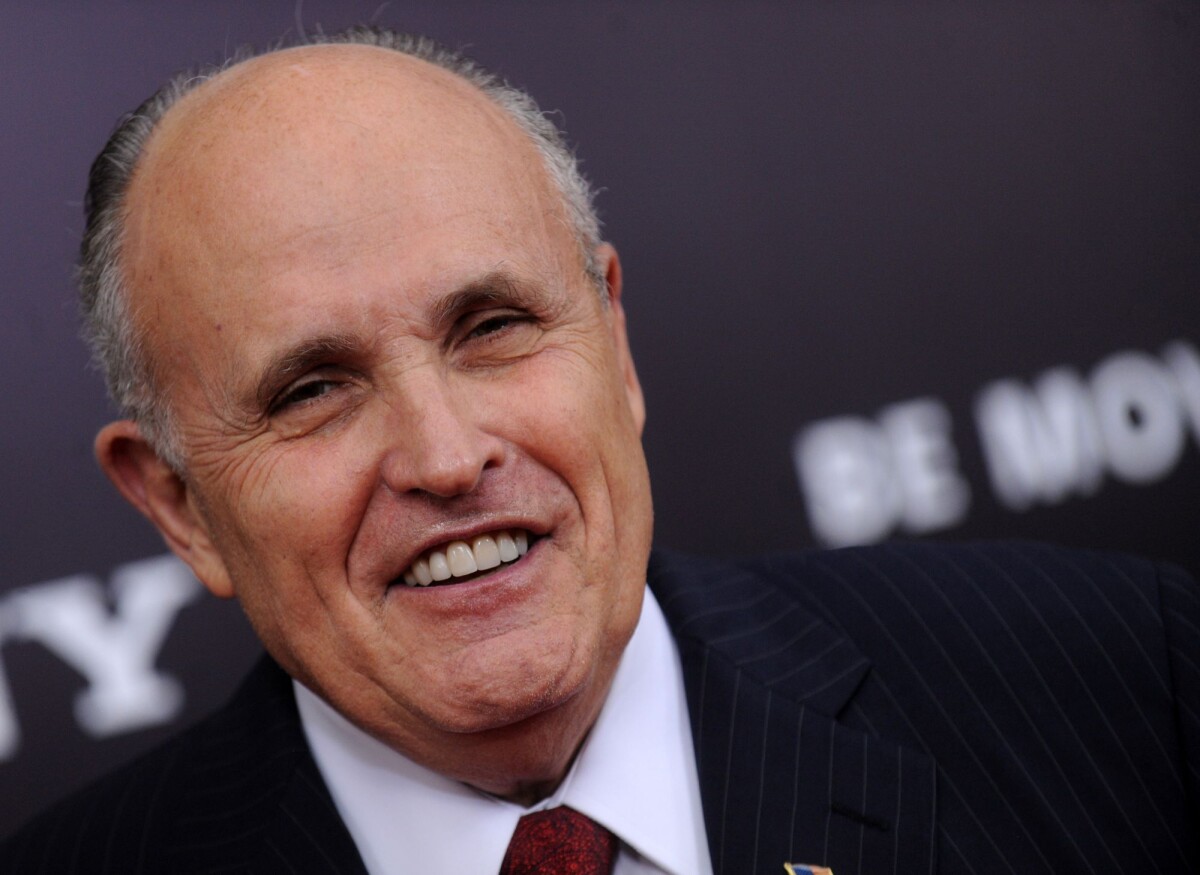 Photo : Rudolph Giuliani à la première du film The Monuments Men au ...