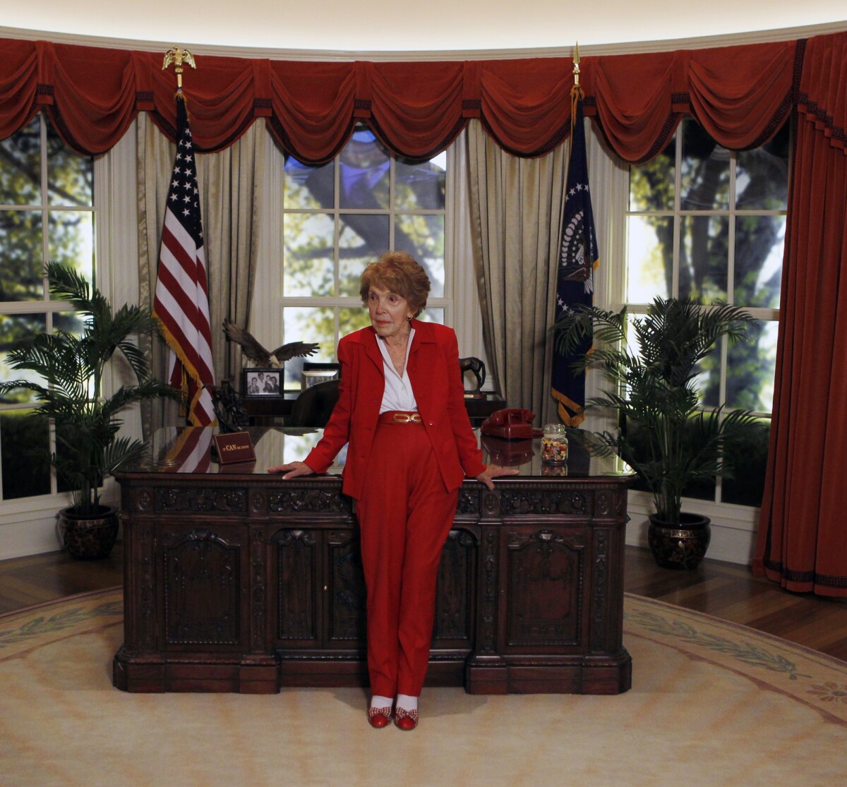 Photo : Nancy Reagan le 7 septembre 2011 dans la Ronald Reagan ...