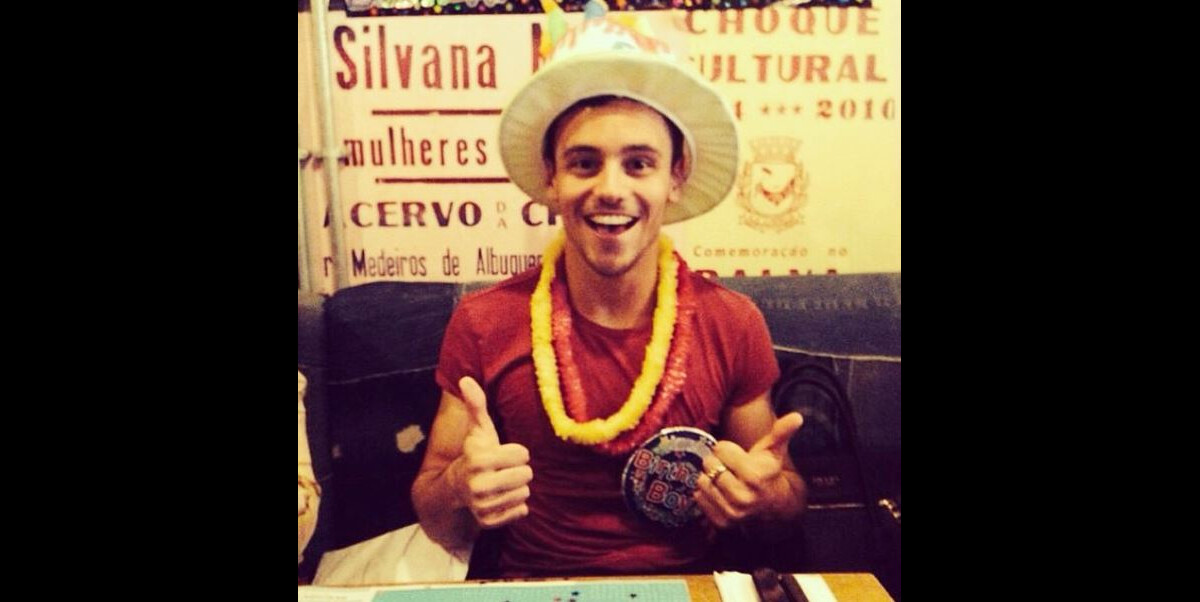 Photo : Tom Daley fête ses 20 ans, le 21 mai 2014. - Purepeople