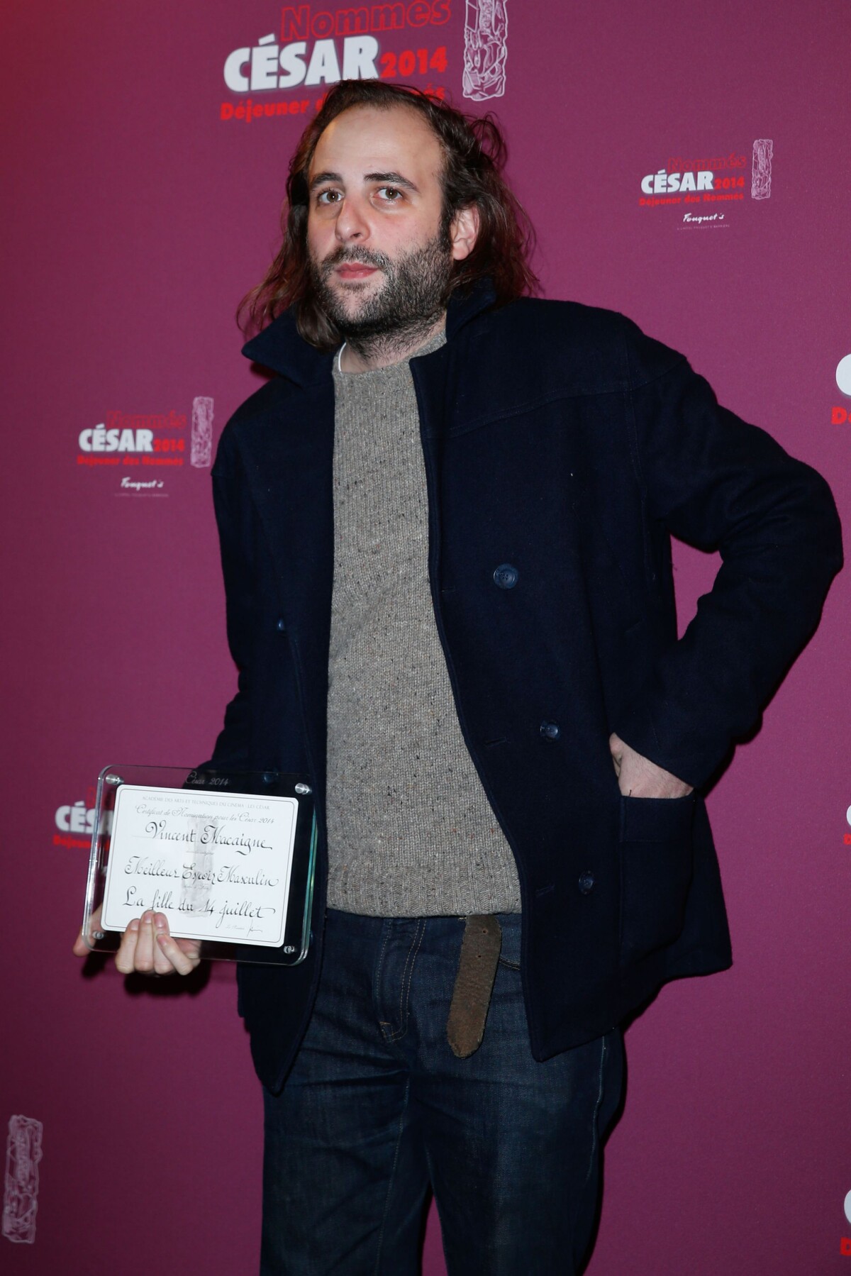 Photo : Vincent Macaigne lors du déjeuner des nommés aux César au ...