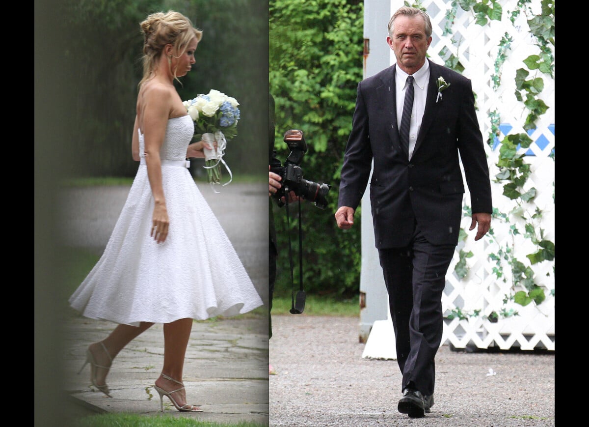 Photo : Cheryl Hines et Robert F. Kennedy Jr. lors de leur mariage le 2 ...