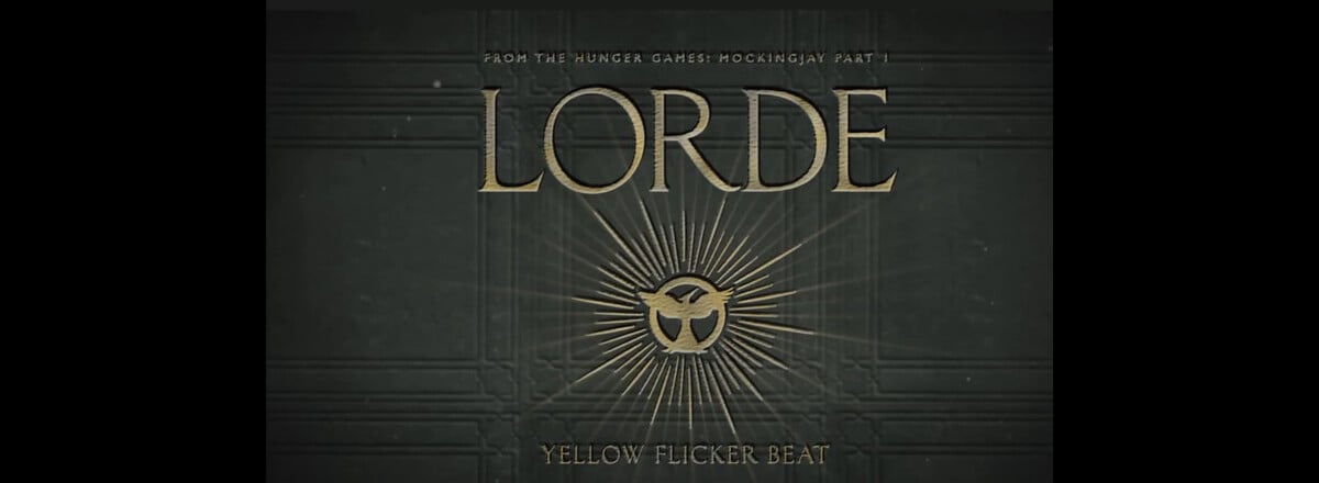 Vidéo : Lorde chante et signe Yellow Flicker Beat pour Hunger Games ...
