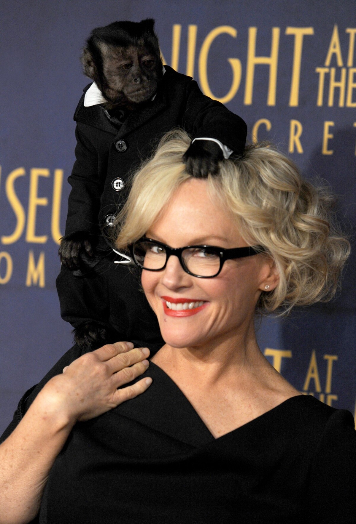 Photo : Rachel Harris avec Dexter à la première de La Nuit au Musée 3 ...
