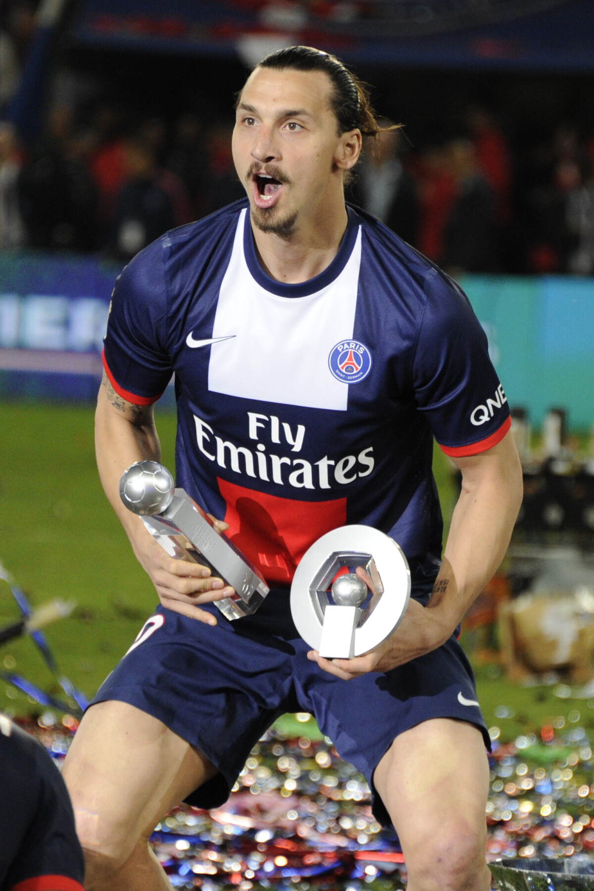 Photo : Zlatan Ibrahimovic lors de la cérémonie de la remise du trophée ...