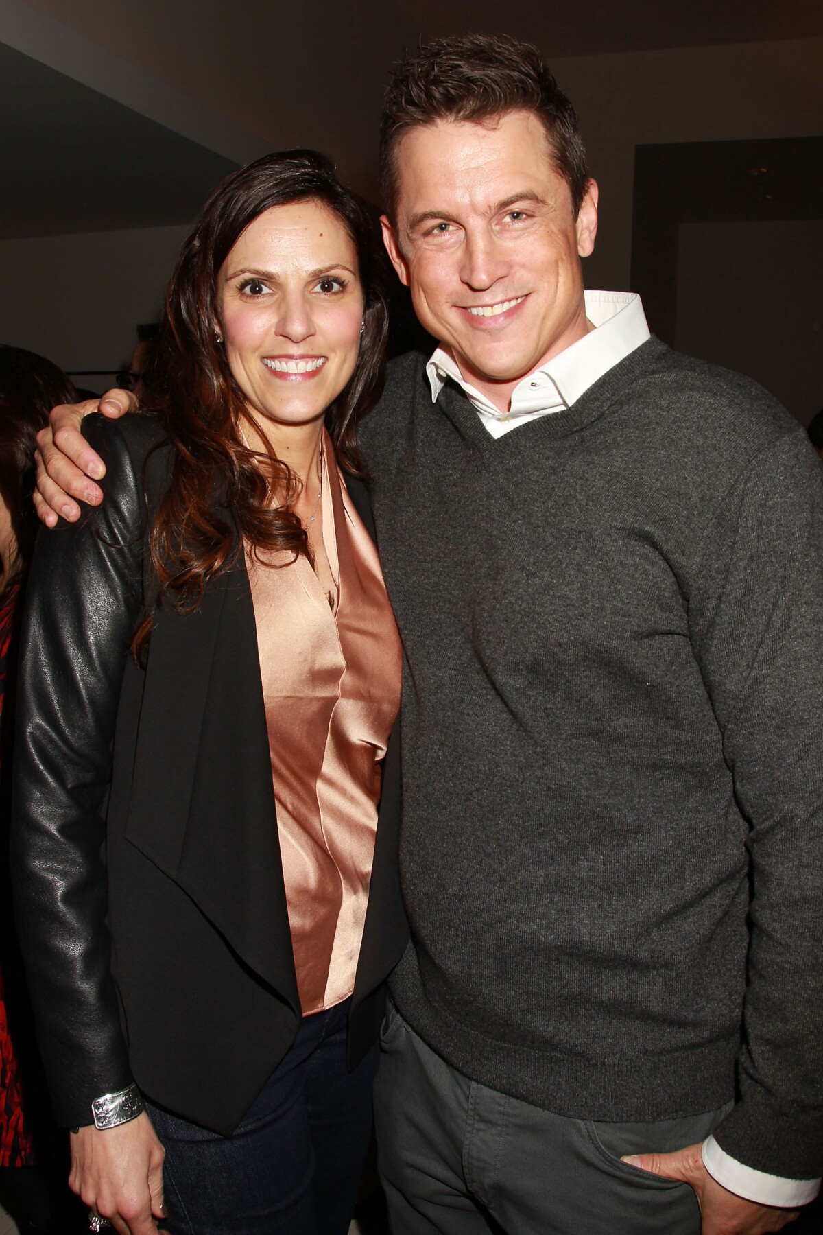 Photo : Taya Kyle et Jason Hall à New York le 18 décembre 2014 ...
