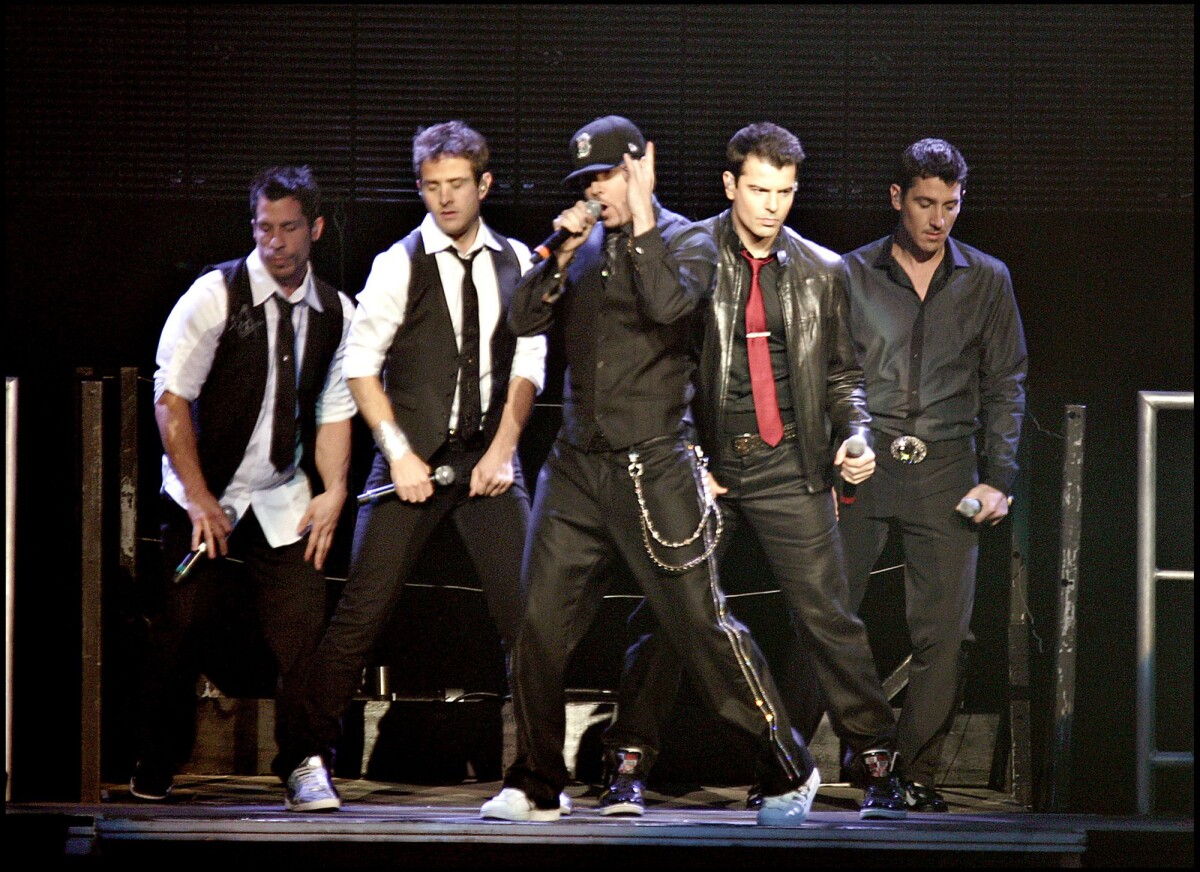 Photo : New Kids On The Block lors d'un concert à Los Angeles, le 26 ...