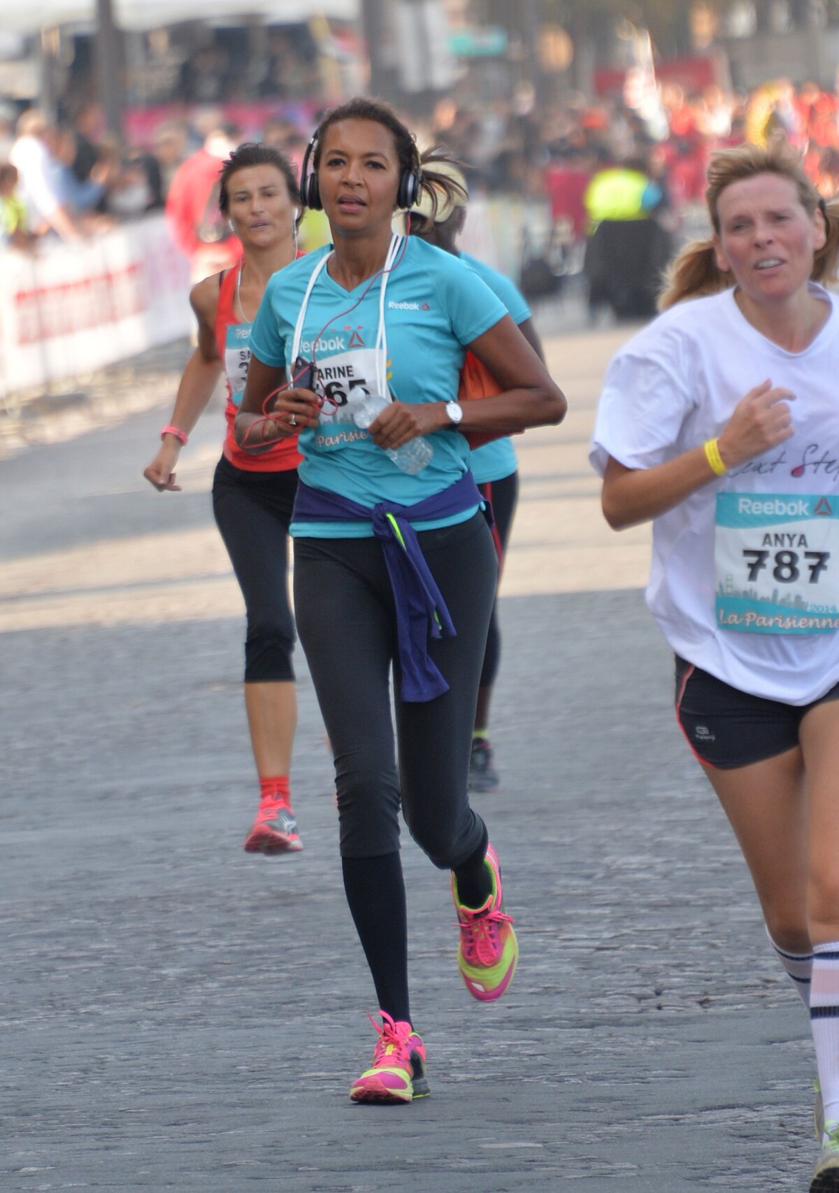 Photo : Karine Le Marchand - Course "La Parisienne 2014" pour la lutte ...