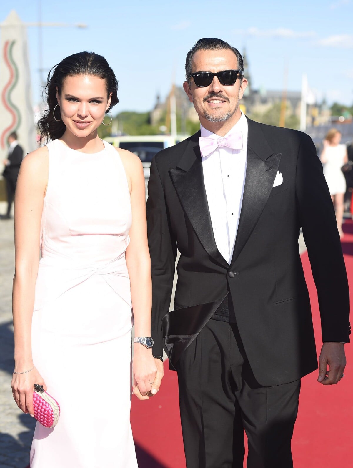 Photo : Rafael Edholm et Freja Kjellberg - Arrivées au dîner à bord du ...