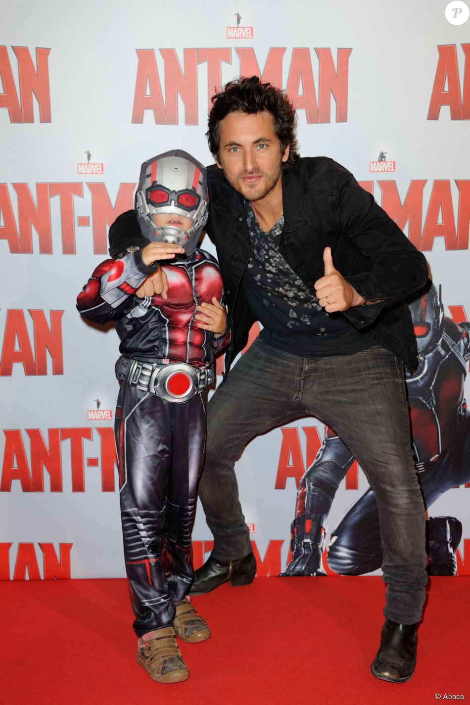 Mickael Miro assiste a l'avant premiere de Ant-Man au grand Rex a ...