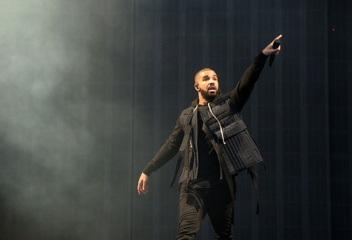 Photo : Drake au festival Wireless à Finsbury Park. Londres, le 3 ...