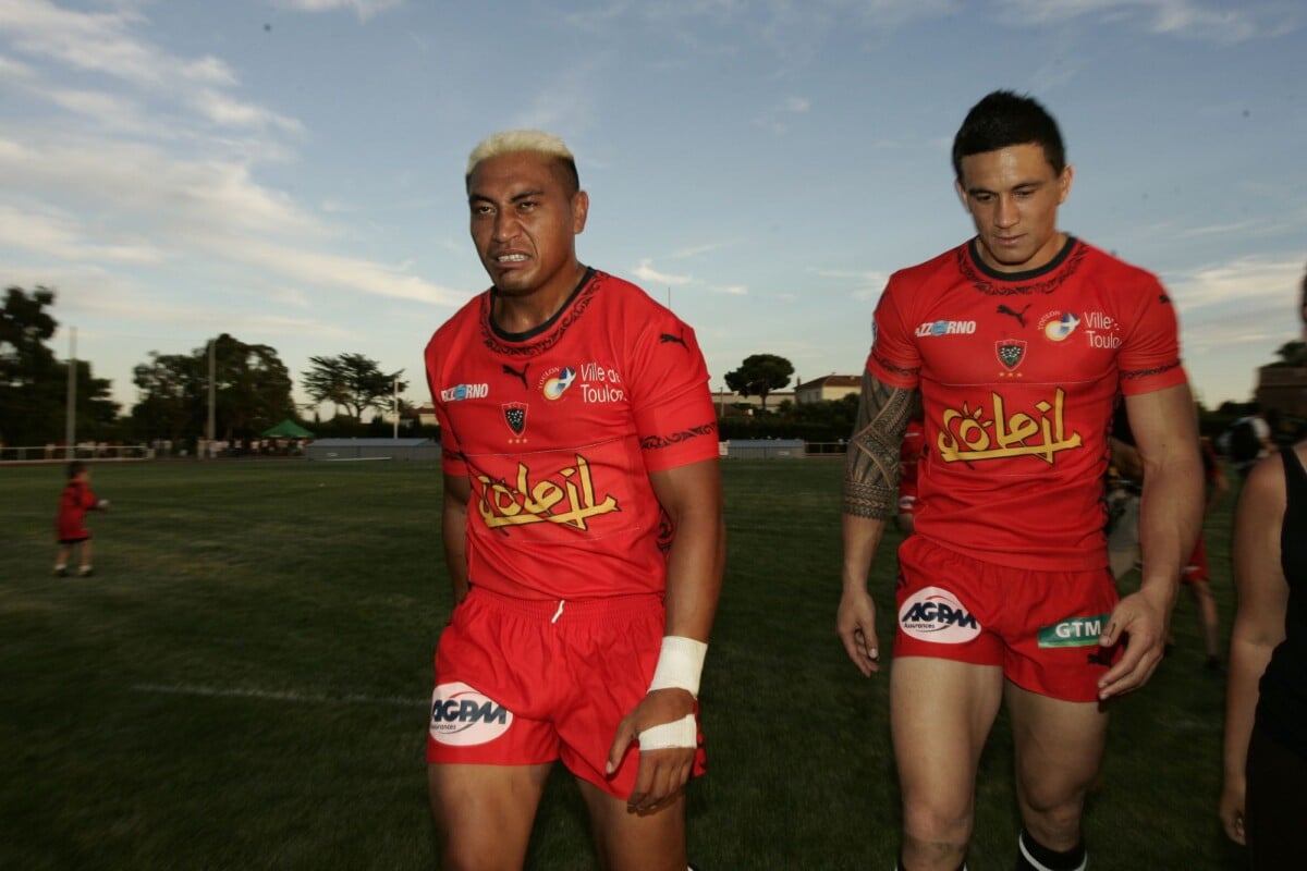 Photo : Jerry Collins et Sonny Bill Williams lors de la rencontre ...