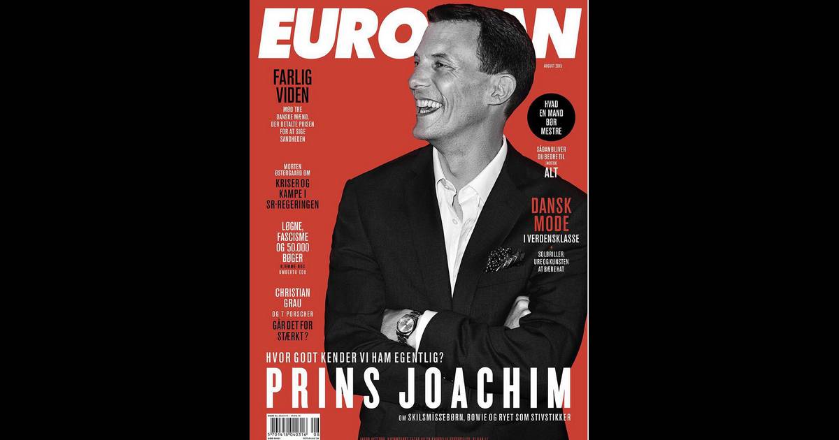 Le prince Joachim de Danemark fait la couverture du magazine danois ...