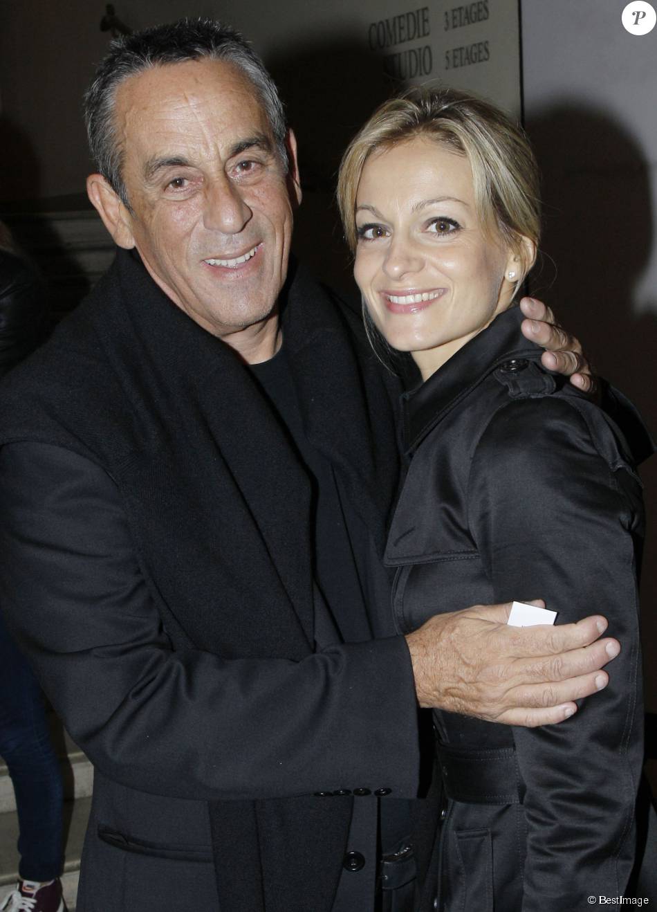 Thierry Ardisson et sa femme Audrey Crespo-Mara, à Paris en septembre ...